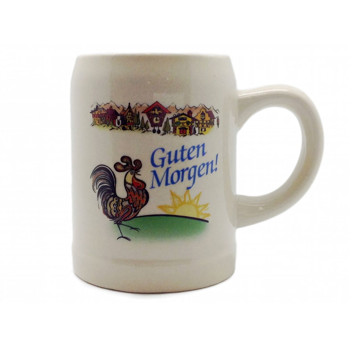 Oktoberfest Haus Multicolor Ceramic German Coffee Mug with "Guten ...