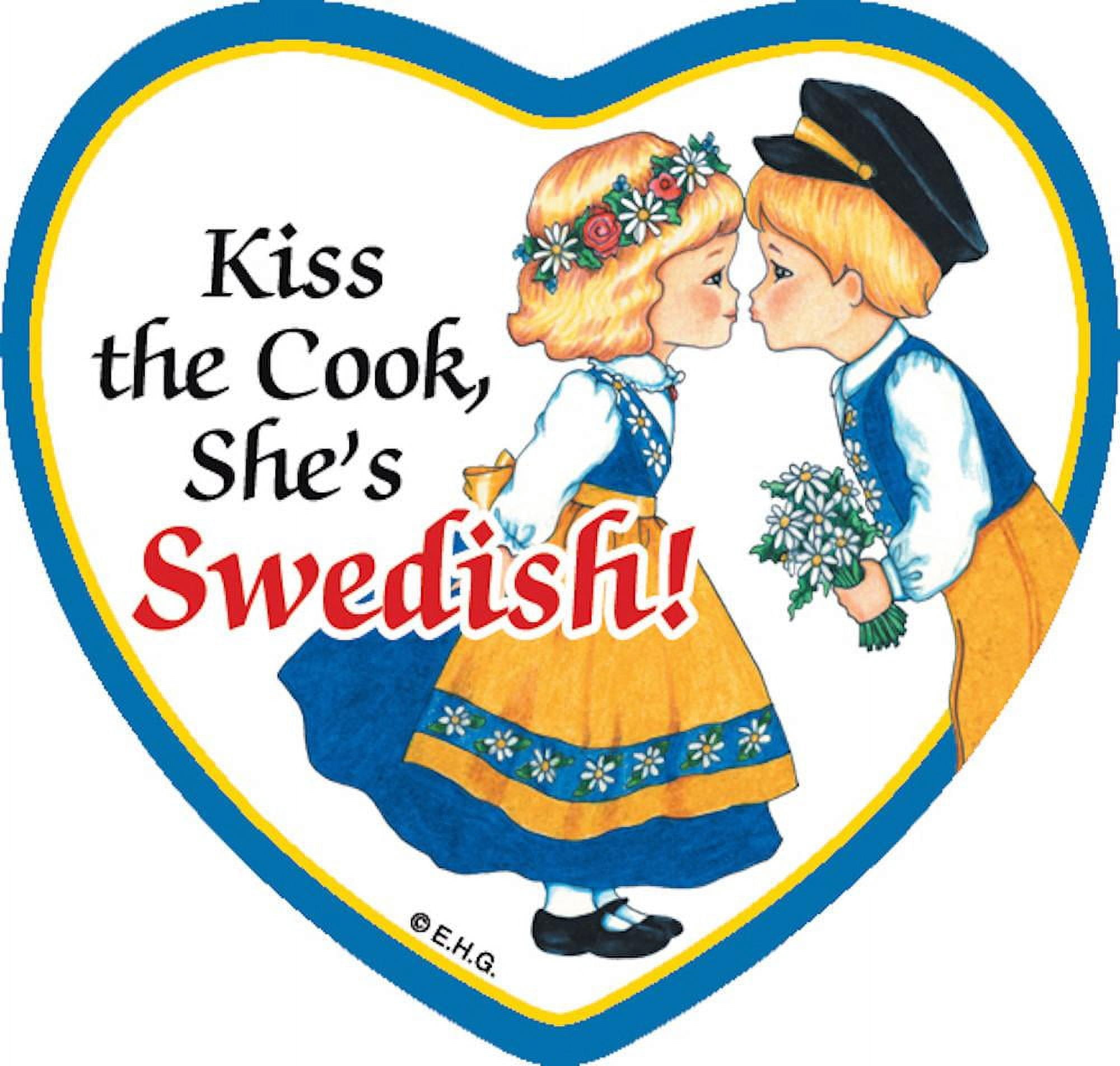 Oktoberfest Haus Multicolor Ceramic "Kiss the cook she's Swedish ...