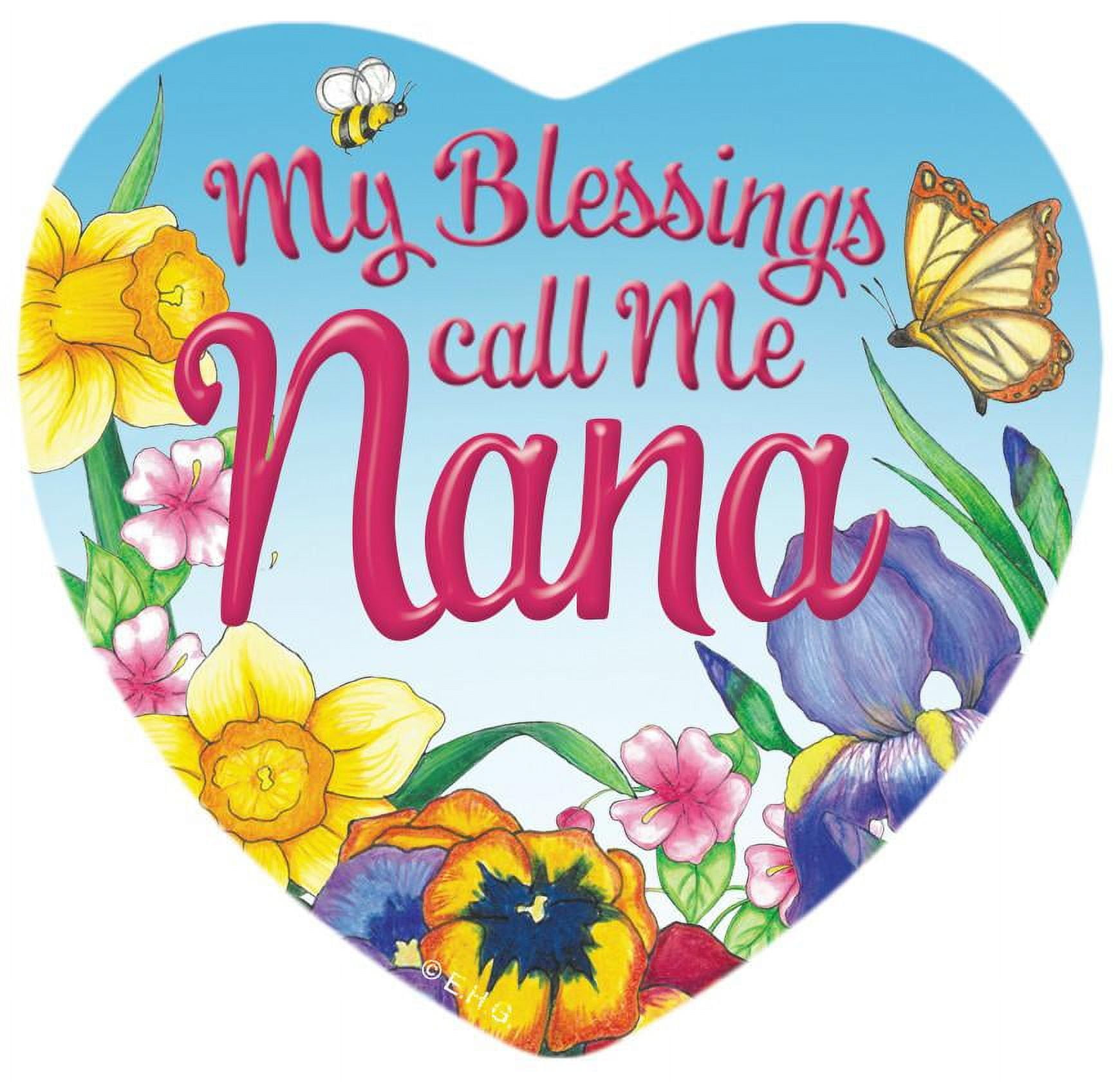 Oktoberfest Haus Multicolor Ceramic ''My Blessings Call me Nana" Design ...