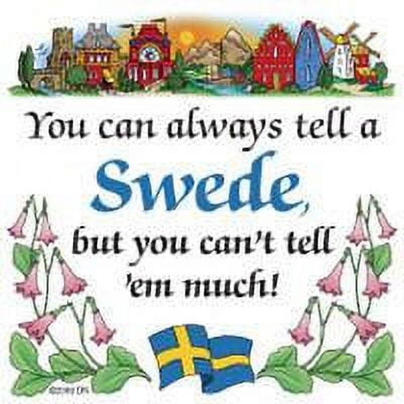 Oktoberfest Haus Multicolor Ceramic Swedish Souvenirs Magnet Tile Tell ...