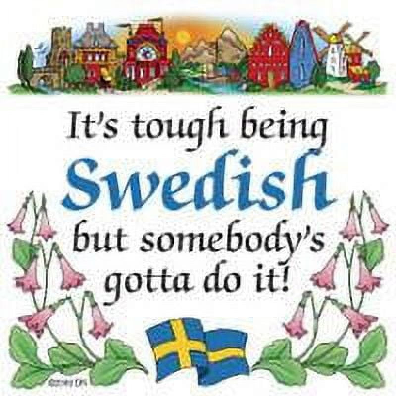 Oktoberfest Haus Multicolor Ceramic Swedish Souvenirs Magnet Tile Tough ...