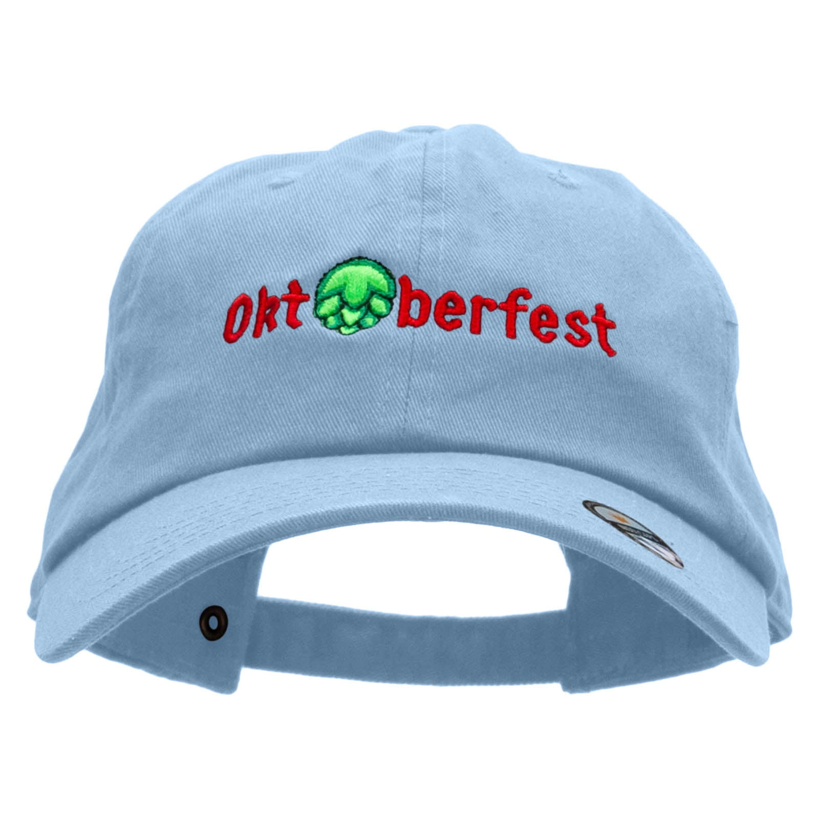 Oktoberfest Hops Embroidered Washed Cap - Blue OSFM - Walmart.com