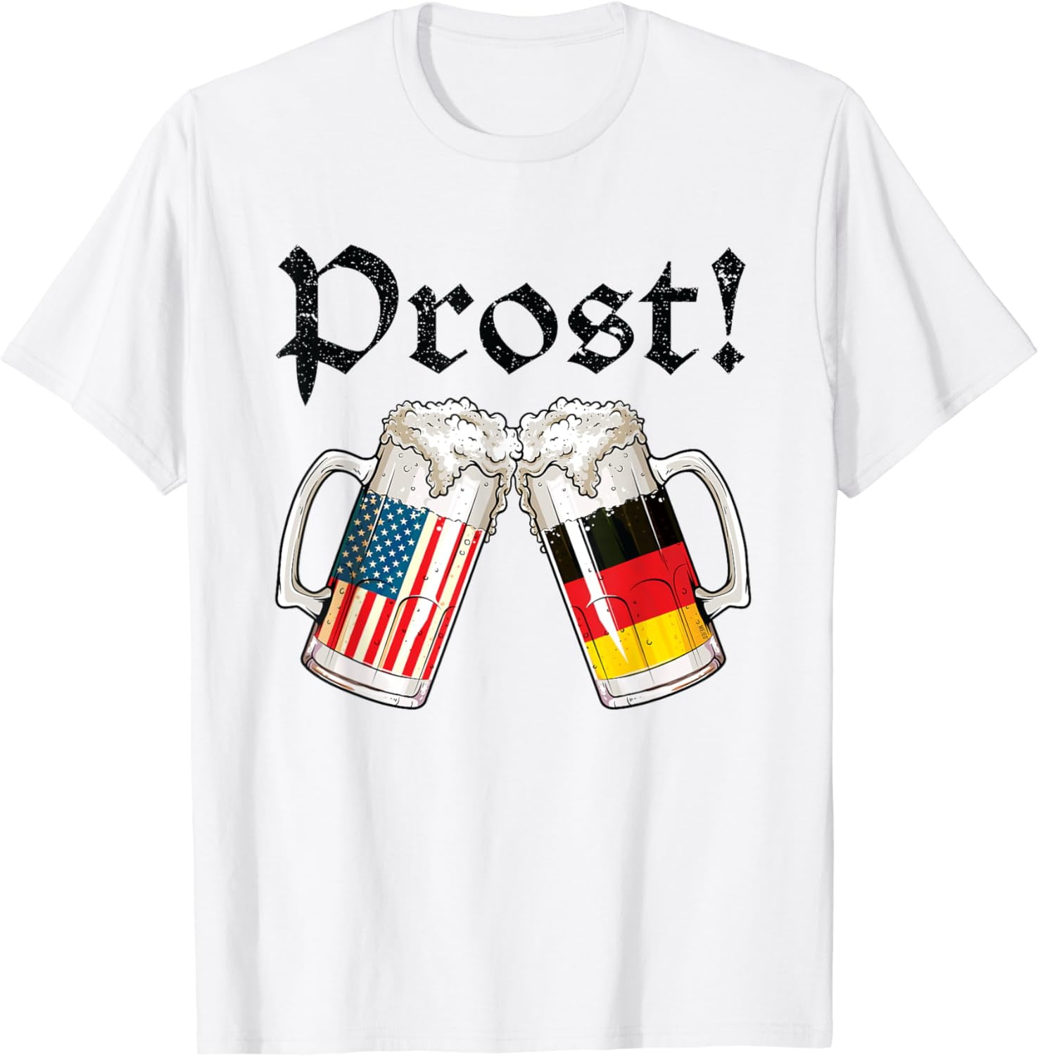 Oktoberfest Shirt American German Flag Beer Prost T-Shirt - Walmart.com