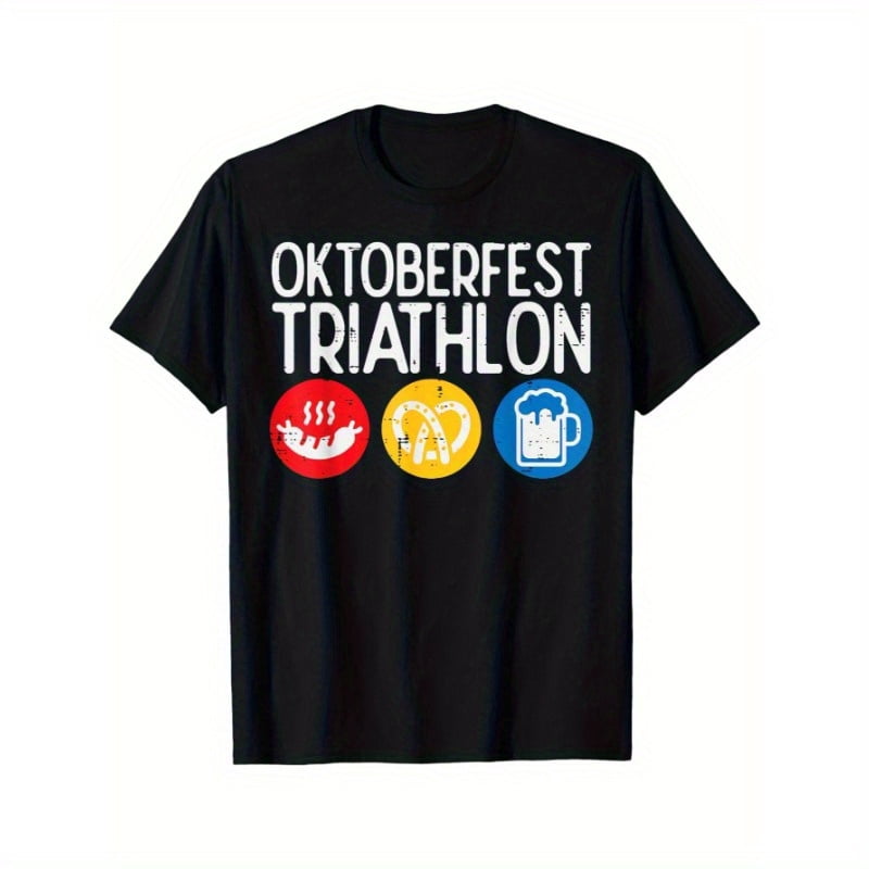 Oktoberfest Triathlon Funny Bavarian Wurst Pretzel Men Women Unique ...