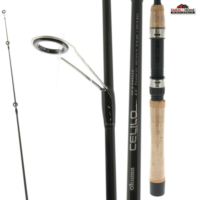 Okuma Celilo 6ft 6in Fishing Rod, Ultra Light, B Series Trolling ...