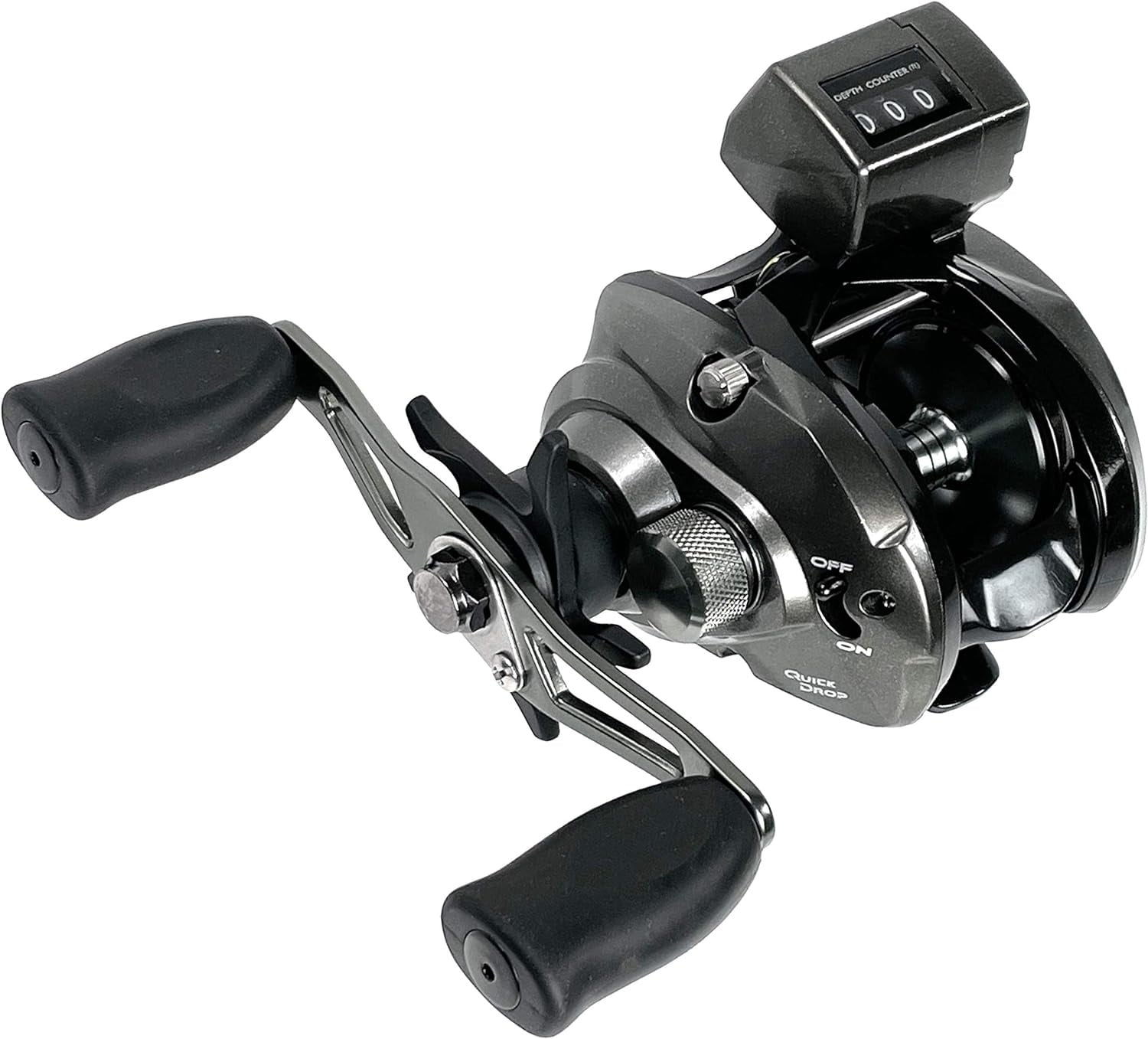 Okuma Convector Low-Profile Left-Handed Steel Fishing Line-Counter Reel ...