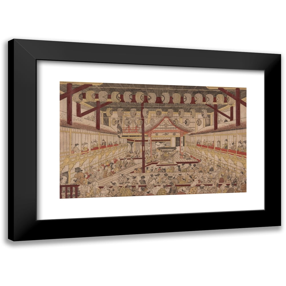 Okumura Masanobu 14x11 Black Modern Framed Museum Art Print Titled ...