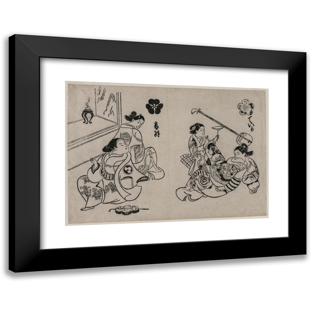 Okumura Masanobu 18x14 Black Modern Framed Museum Art Print Titled ...