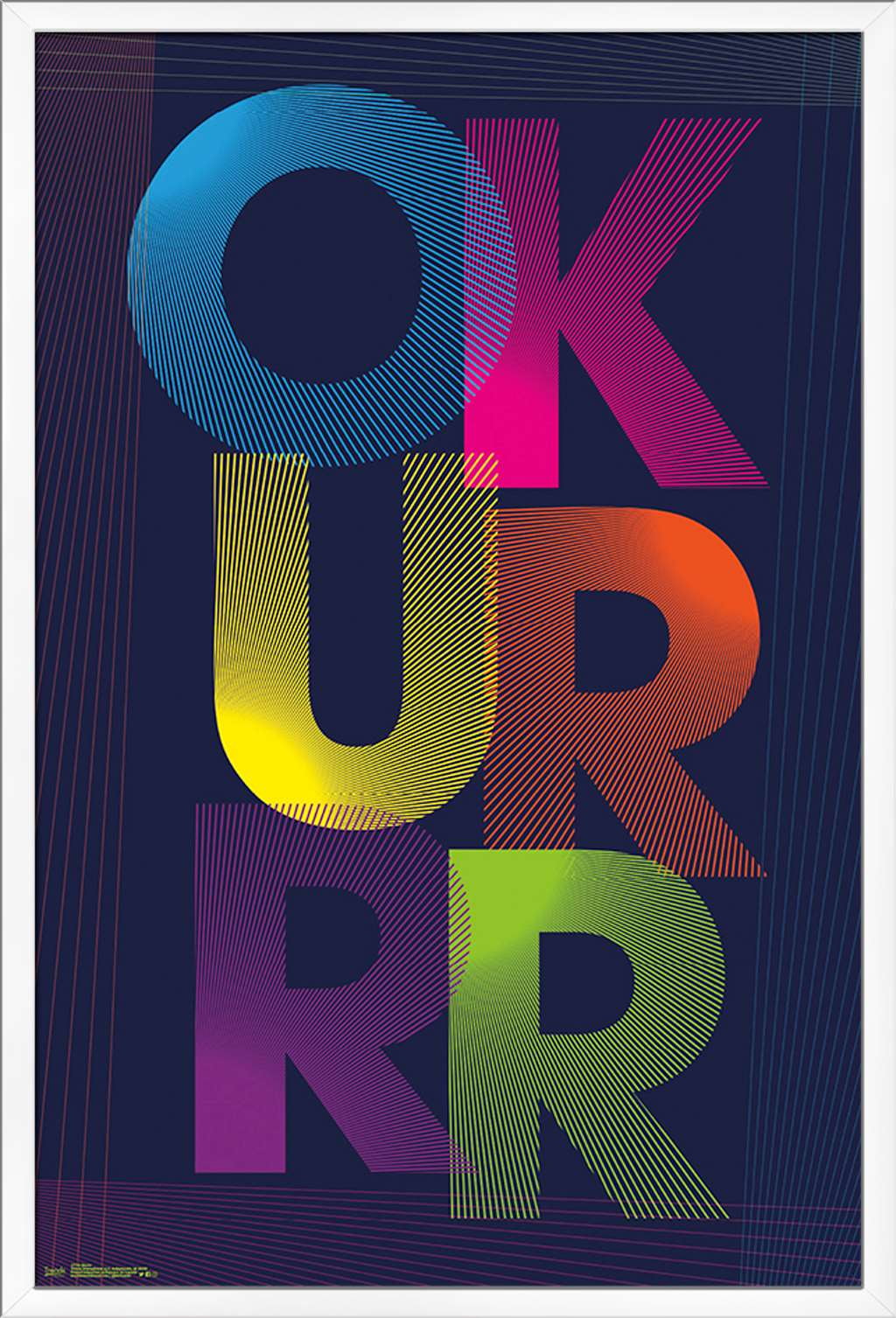 Okurrr Wall Poster, 22.375" x 34", Framed - Walmart.com