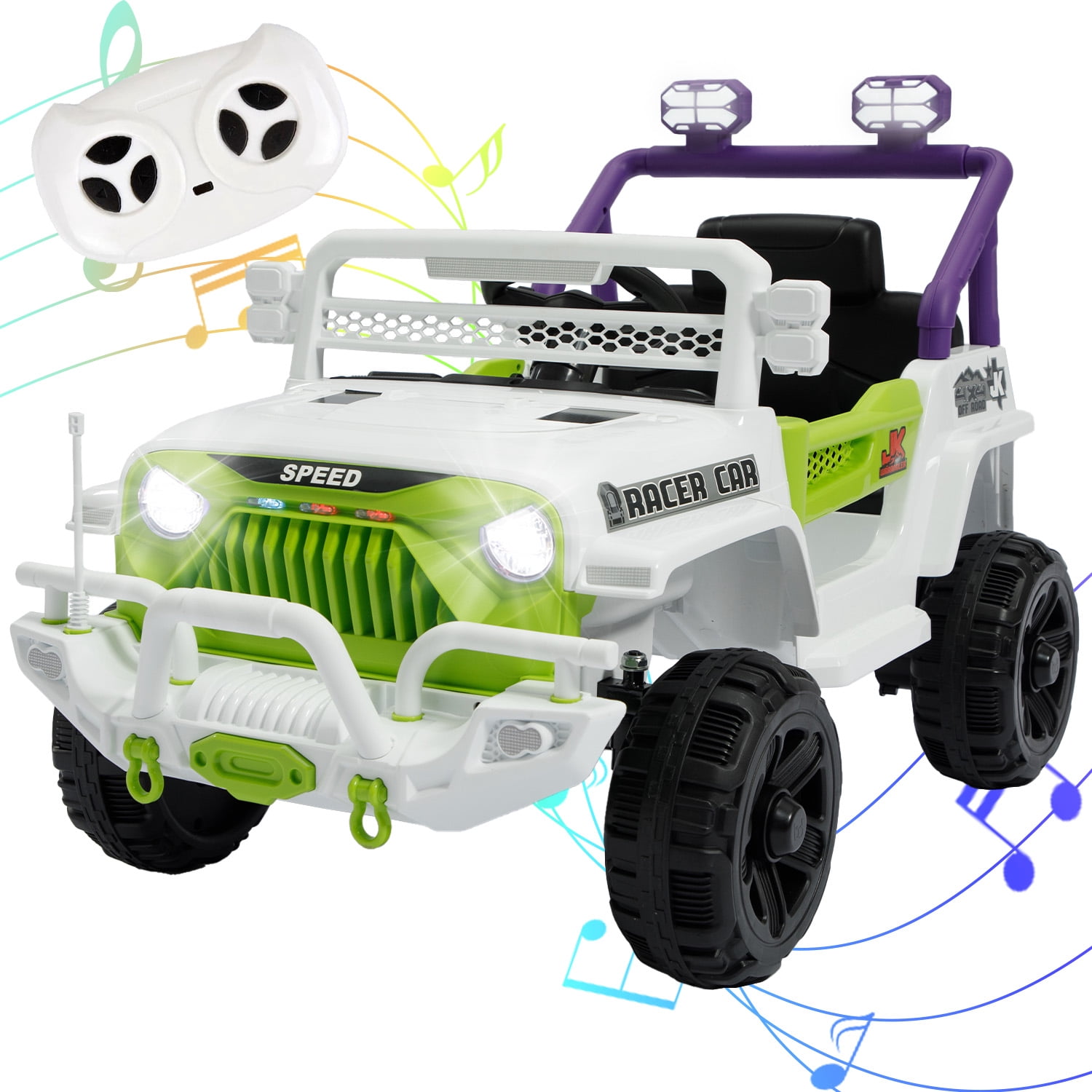 Okybaby 12V Kids Ride on Toys with Remote Control&Four-wheel Suspension ...