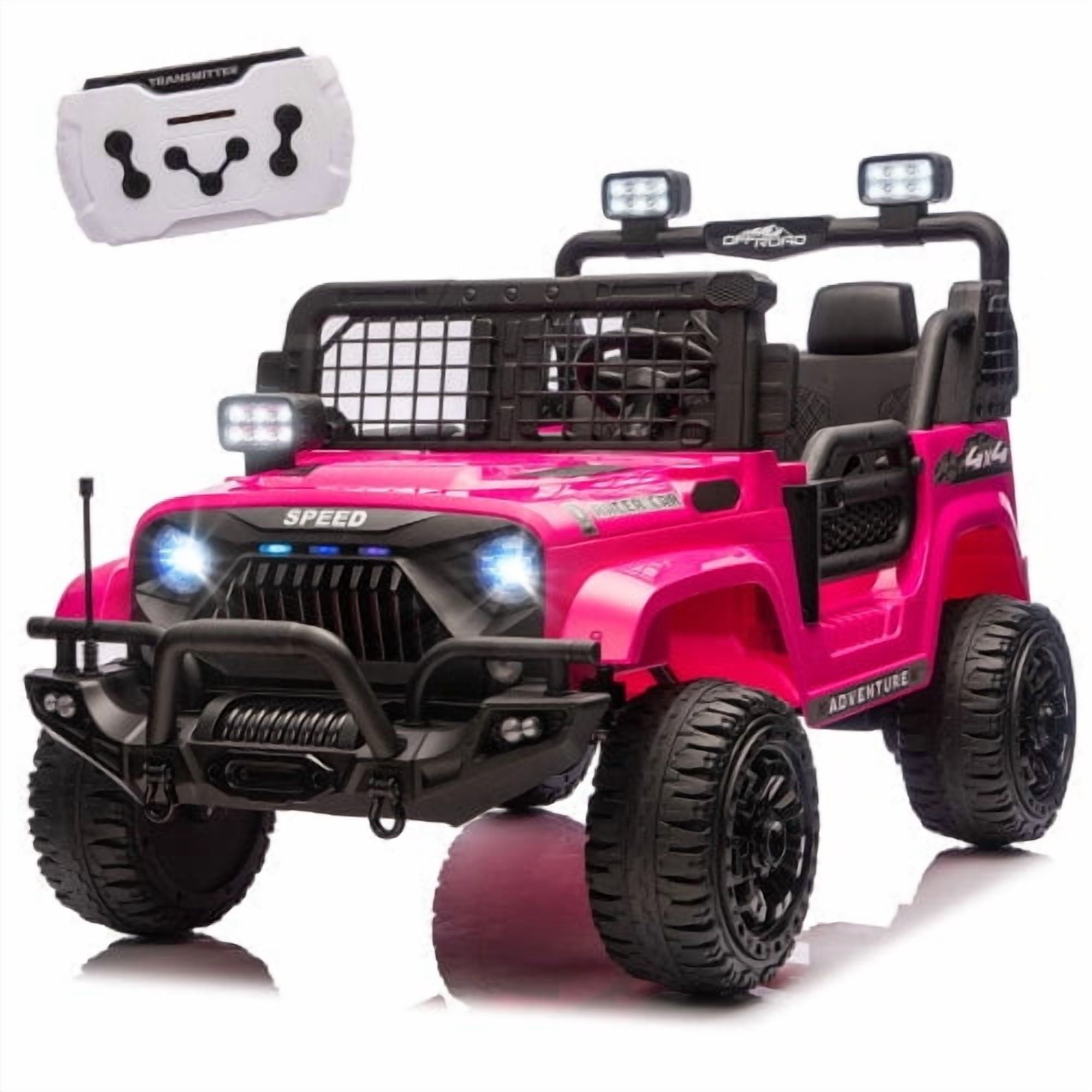 Okybaby 24V Kids Ride on Car with Parent Control, Powered Wheels Truck ...
