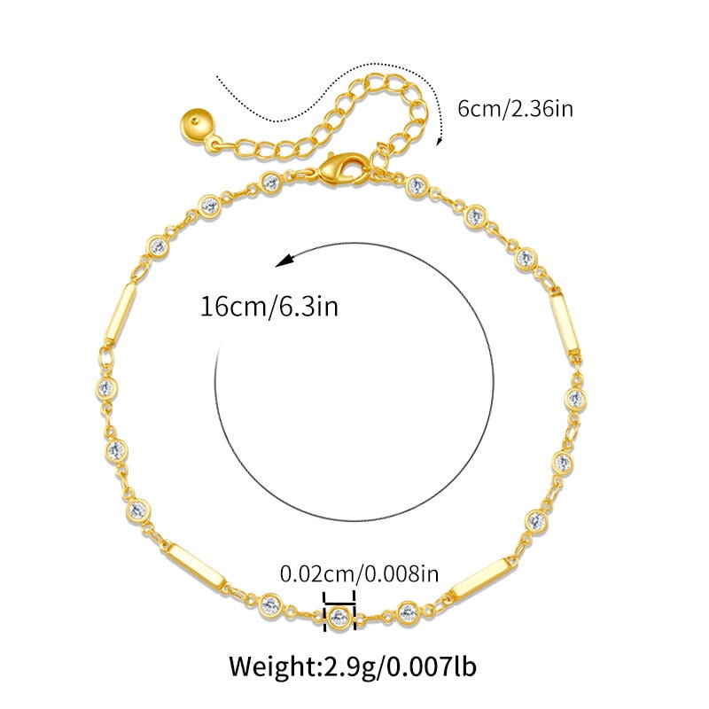 Ol Color-Retaining Chain Bracelet All-Match Feeling Small Gold Plating ...