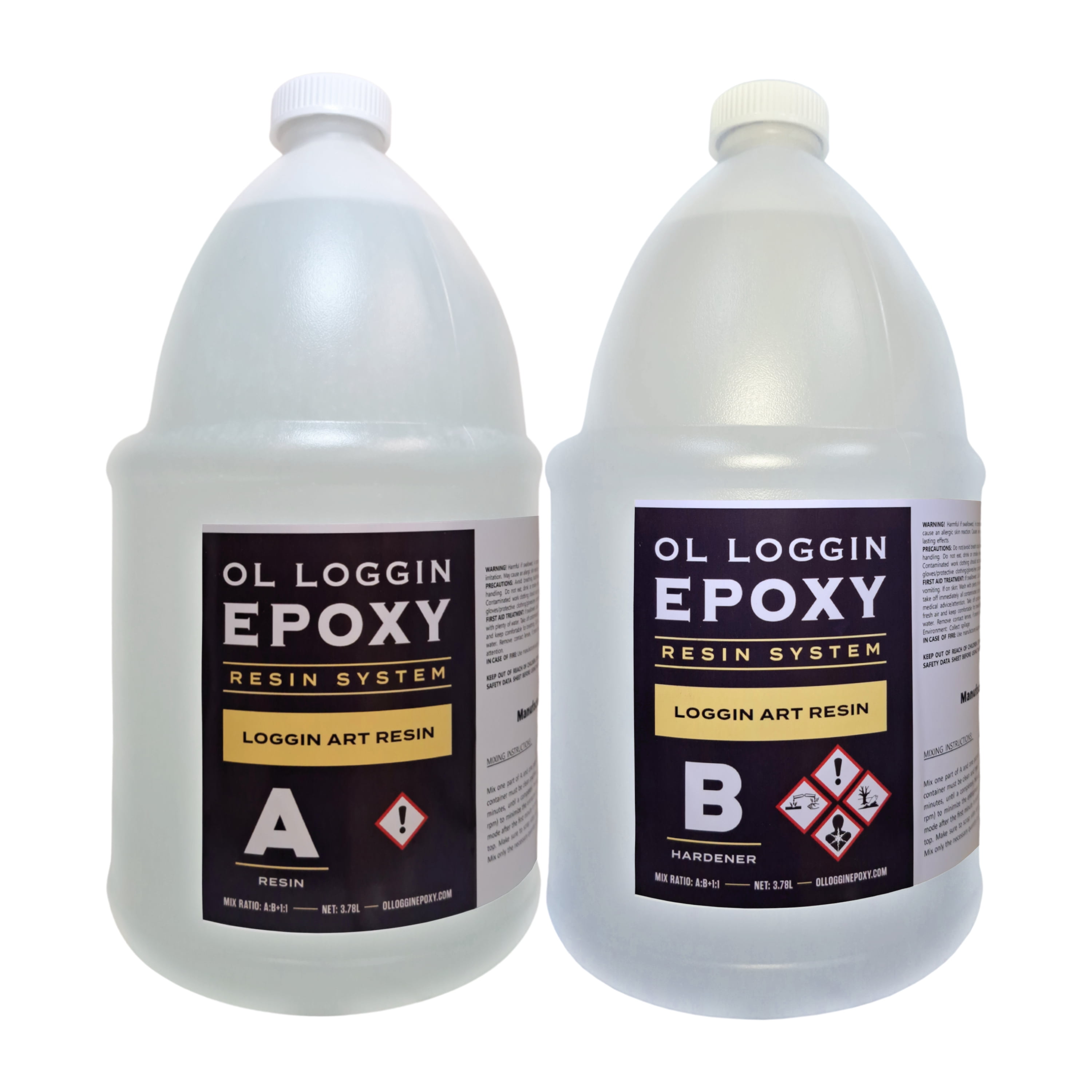 Ol Loggin Epoxy Resin Art 1 Gallon Kit - Walmart.com