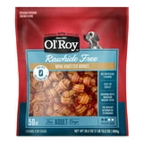 Ol' Roy 2.5" Rawhide Free Mini Knotted Peanut Butter Flavored Bones ...