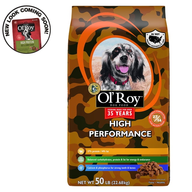 Ol' Roy High Performance 50lb - Canine diet stock for vets - Walmart ...