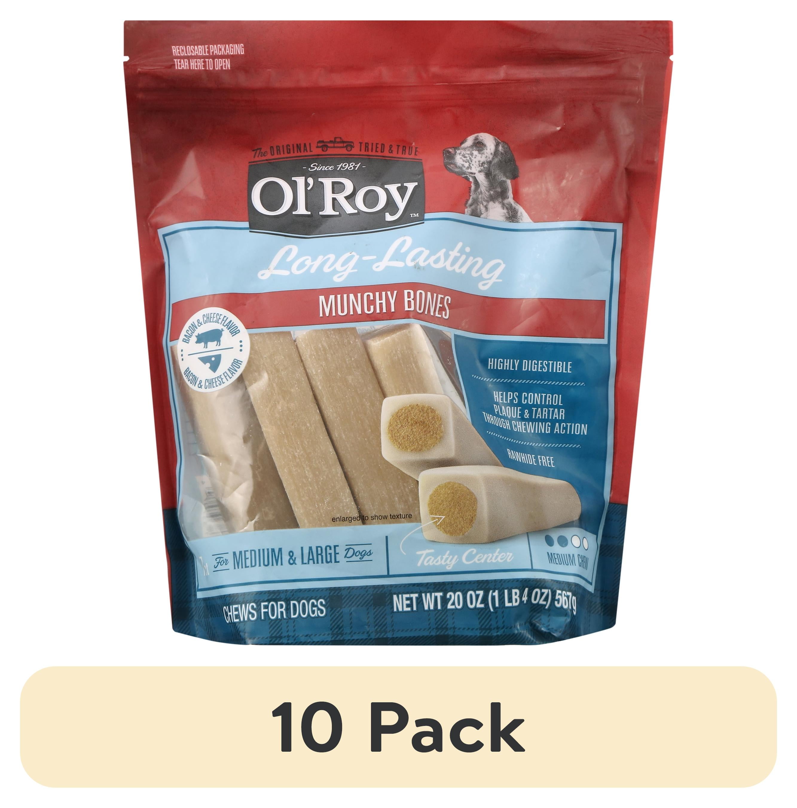 Customer reviews for (10 pack) Ol' Roy Munchy Bone Dog Treats, Bacon ...