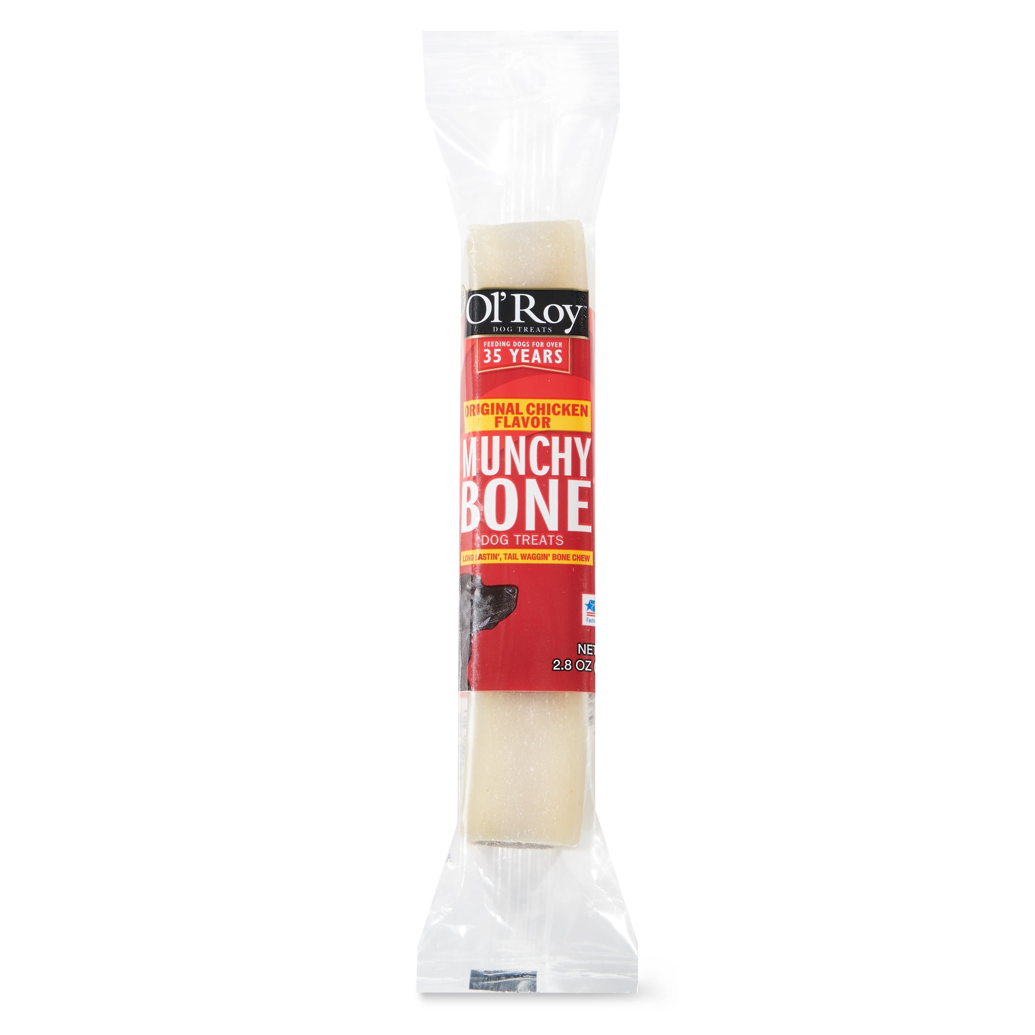 Ol' Roy Munchy Bones Dog Treat, Original Chicken Flavor, 2.8 oz ...