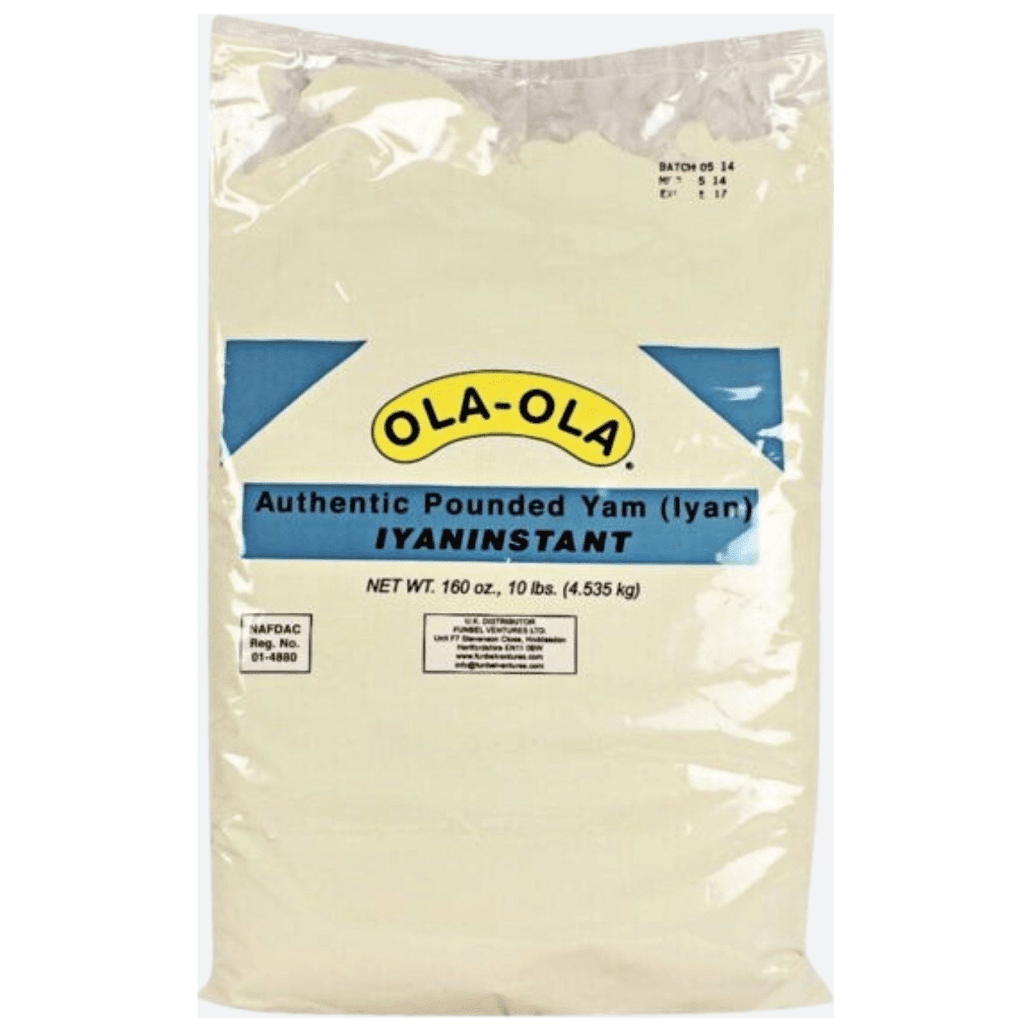 Ola Ola Pounded Yam Flour - 10lbs: Authentic Nigerian Staple for Delectable Swallow - Walmart.com