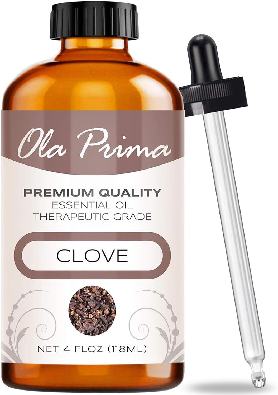 Ola Prima Pure Natural Clove Essential Oil - Therapeutic Grade, 4oz ...