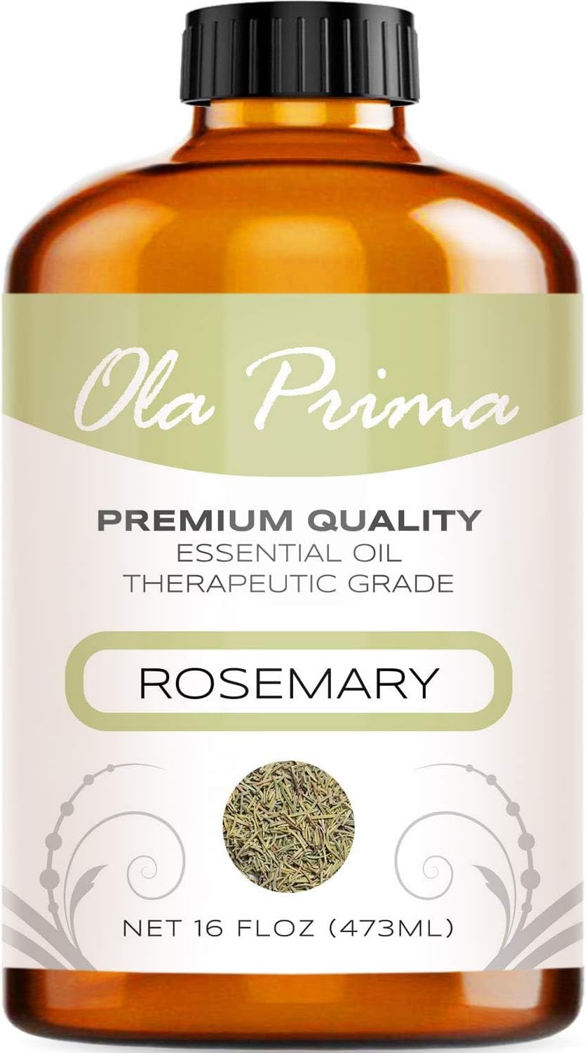 Ola Prima Oils - Rosemary Essential Oil (16oz Bulk) for Aromatherapy ...