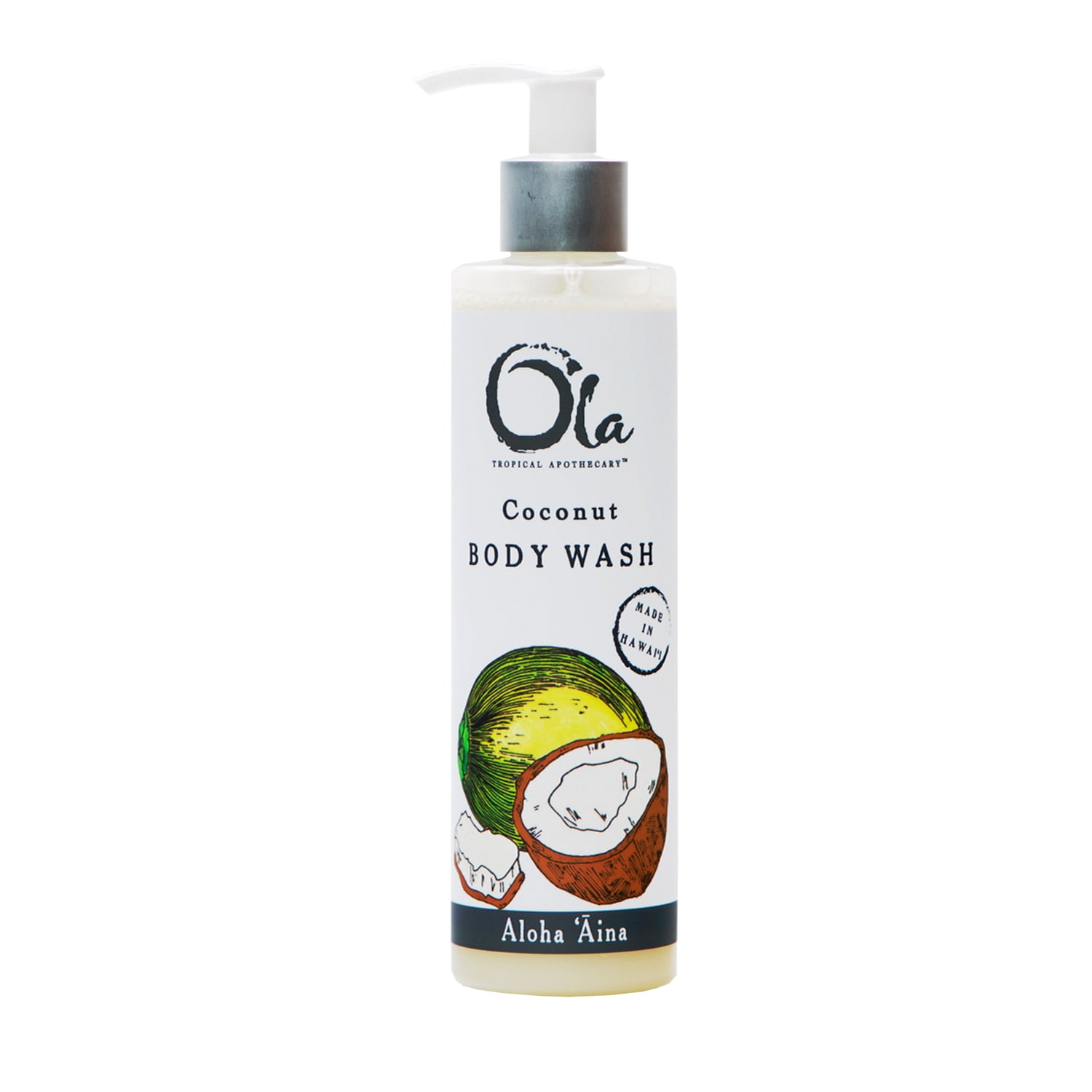 Ola Tropical Apothecary Coconut Body Wash with Pure Tropical Oils and ...