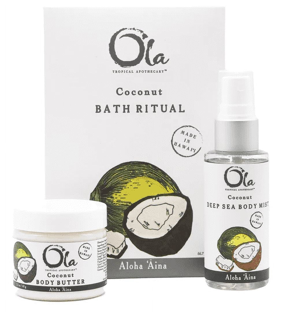 Ola Tropical Apothecary Coconut Gift Set - Body Butter, Deep Sea Mist ...