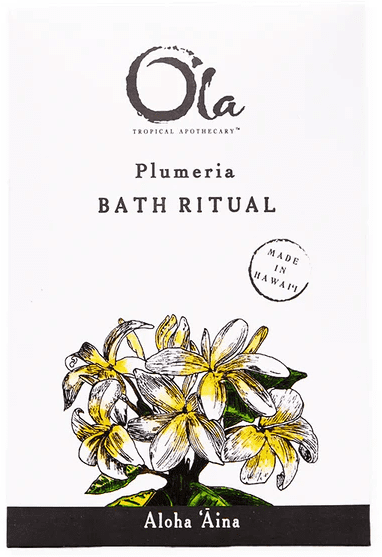 Ola Tropical Apothecary Plumeria Scented Hawaiian Sea Salt Bath Rituals ...