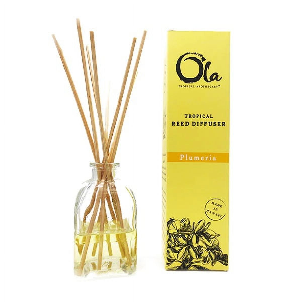 Ola Tropical Apothecary Plumeria Scented Reed Diffuser - 2 Fl Oz ...