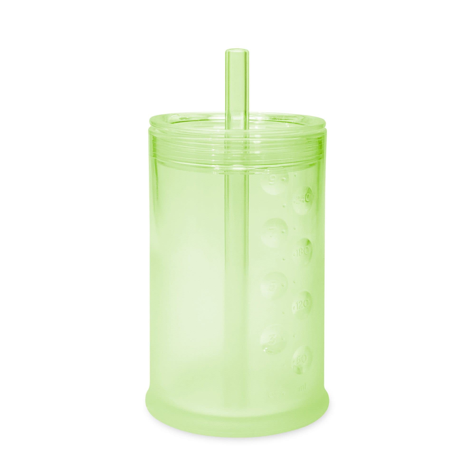 Olababy Clear View Silicone Training Cup with Straw Lid | Toddler Sippy ...