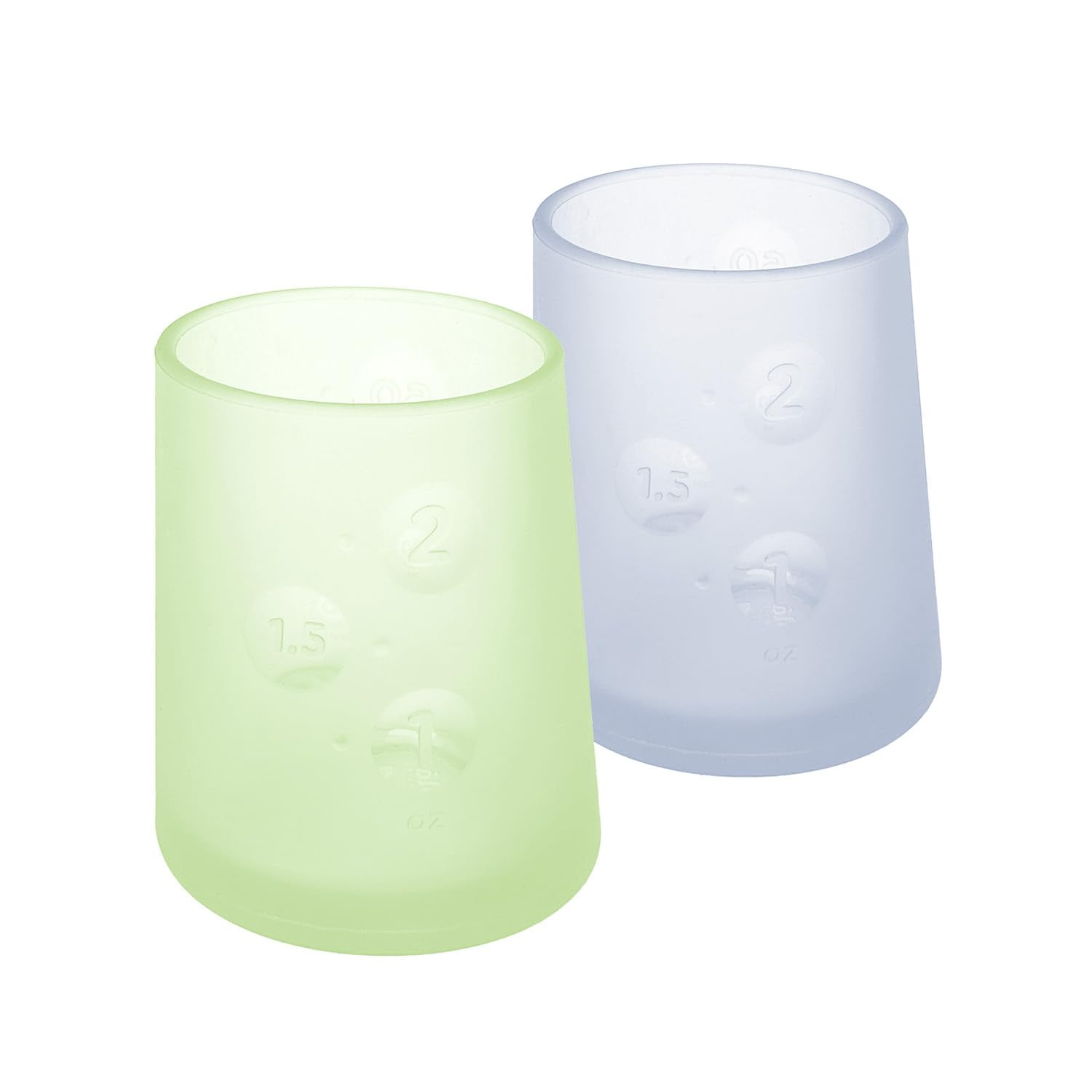 Olababy First Cup | Clear Sense 100% Silicone Infant Trainer Cup | 2oz ...