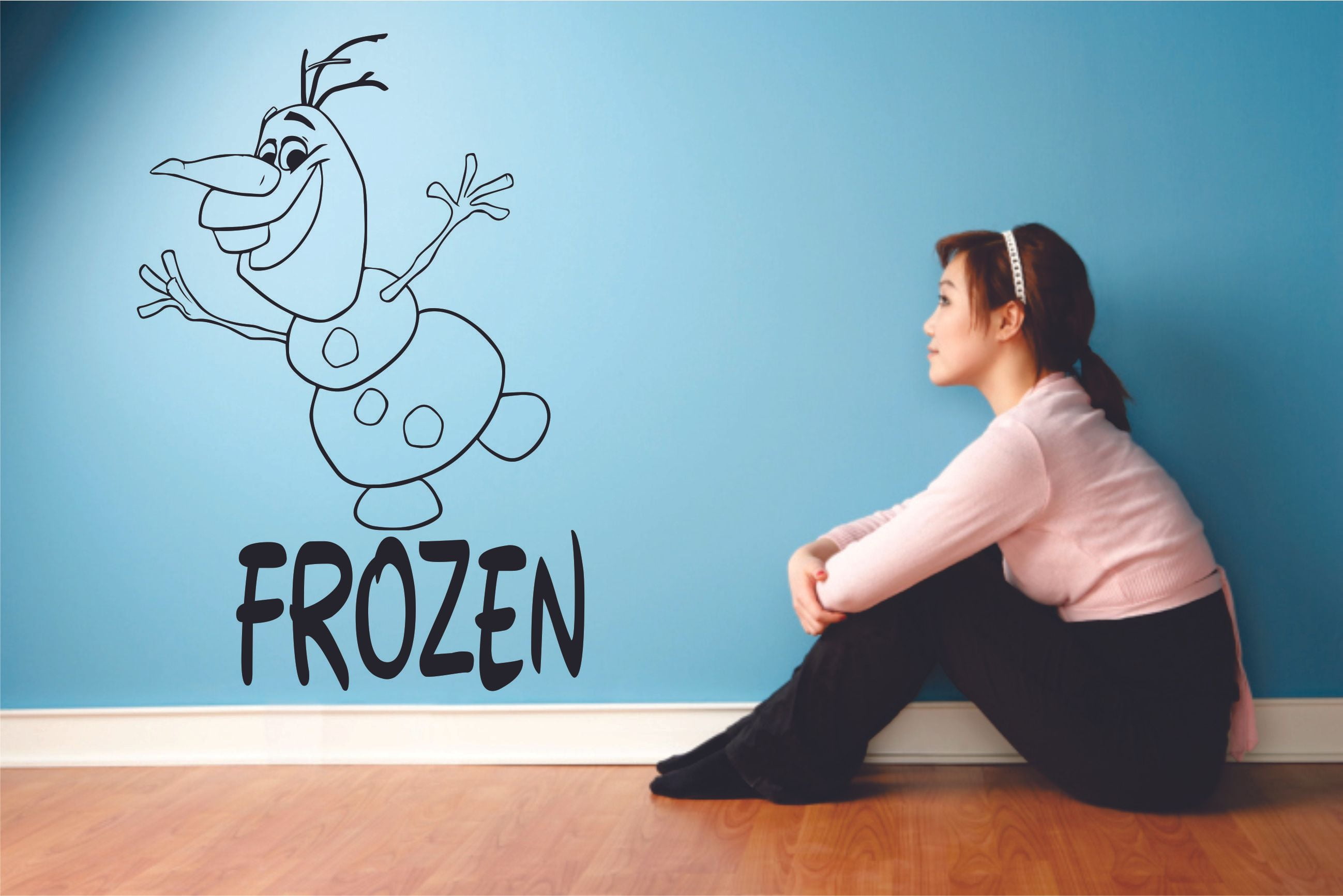 Olaf Frozen Snowman Snow Let It Go Disney Cartoon Wall Sticker Art ...
