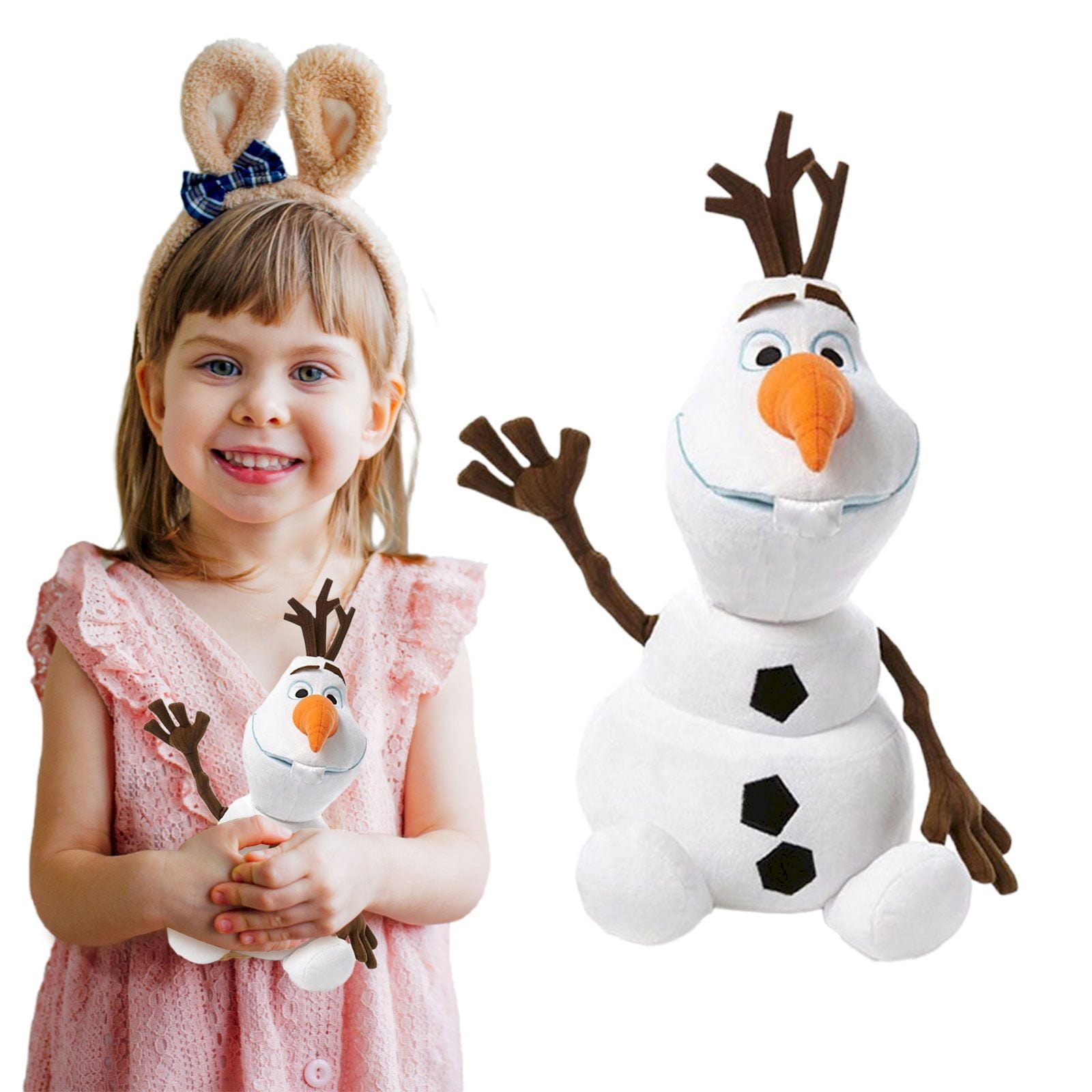Olaf Medium Soft Toy for Kids, Cuddly Character with Fuzzy Texture and ...