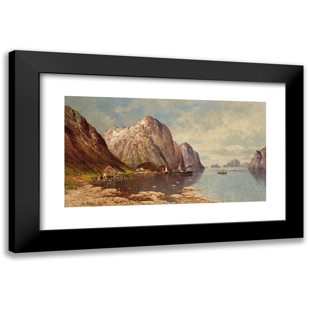 Olaf Petersen 24x15 Black Modern Framed Museum Art Print Titled - A ...