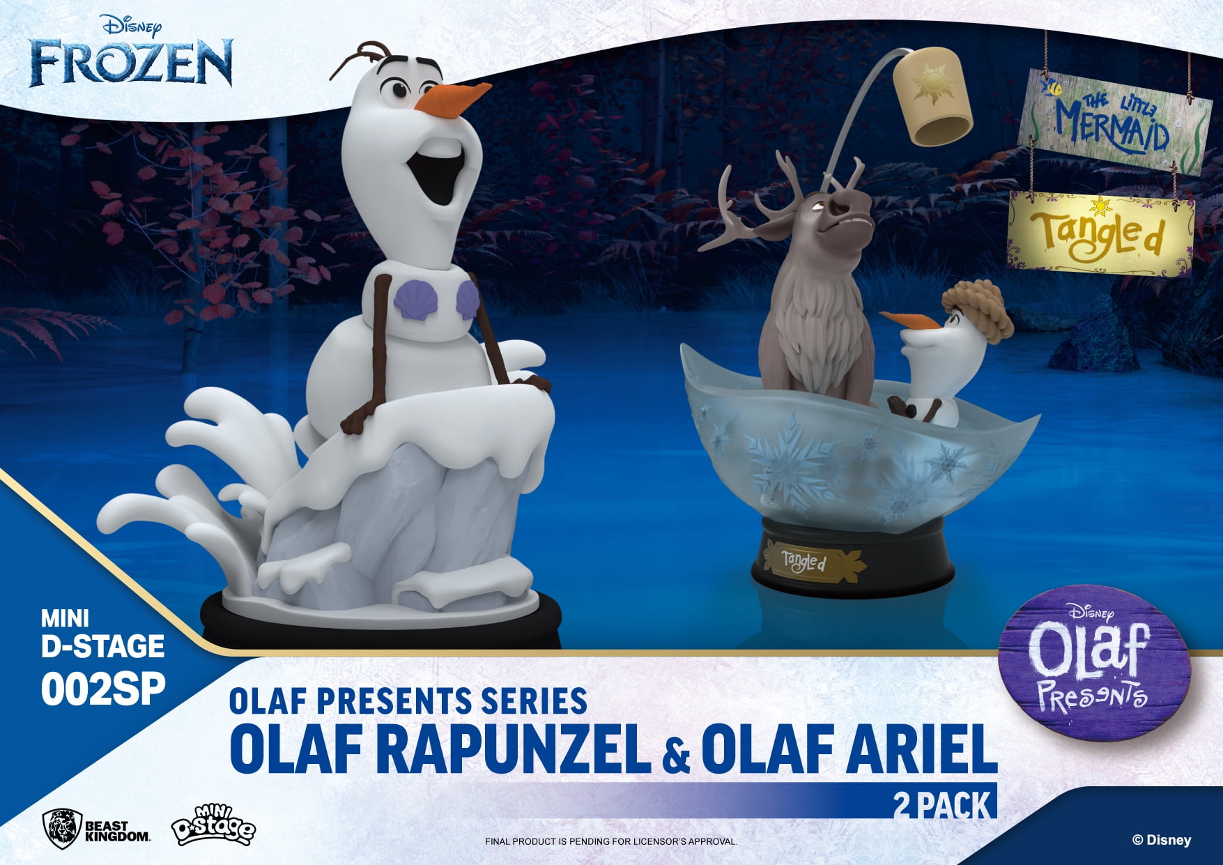 Olaf Presents Series-Olaf Rapunzel & Ariel 2 Pack (Mini Diorama Stage ...