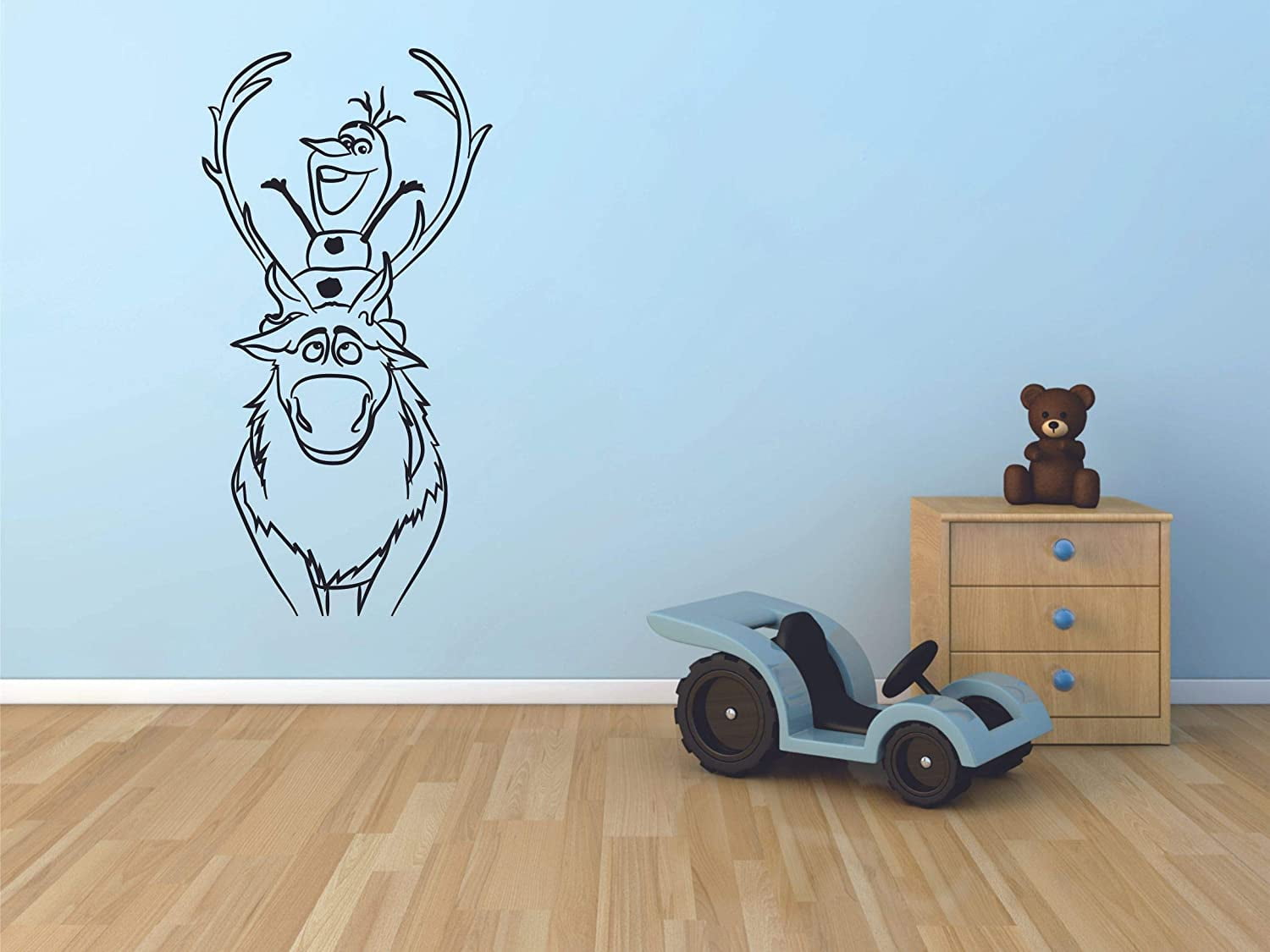 Olaf the Snowman Frozen Cartoon Wall Decals For Kids Rooms Decor Girls ...