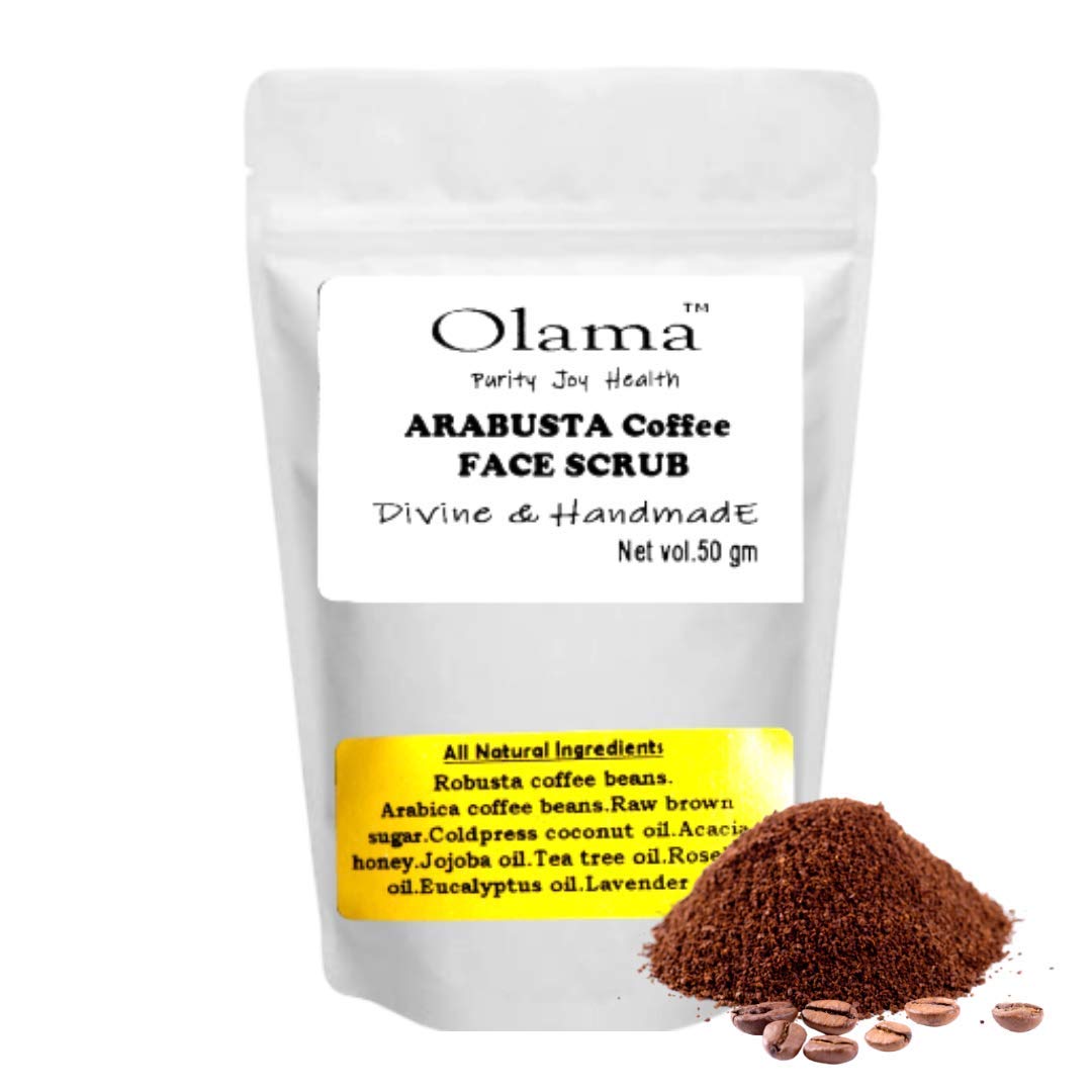 Olama coffee Honey face scrub Divine Handmade Arabusta sugar jojobaoil ...