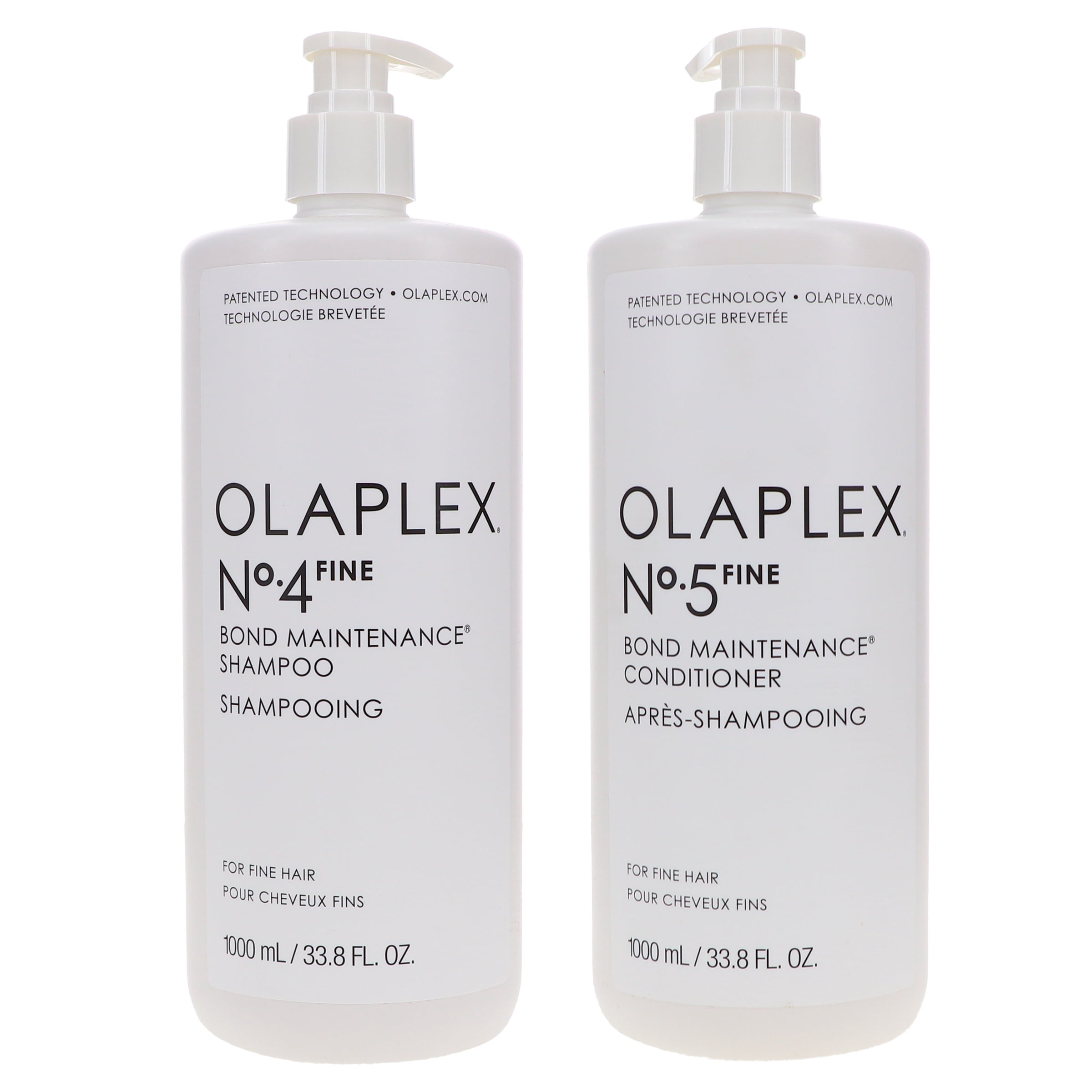 Olaplex No.4 Fine Bond Maintenance Shampoo 33.8 oz & No. 5 Fine Bond ...