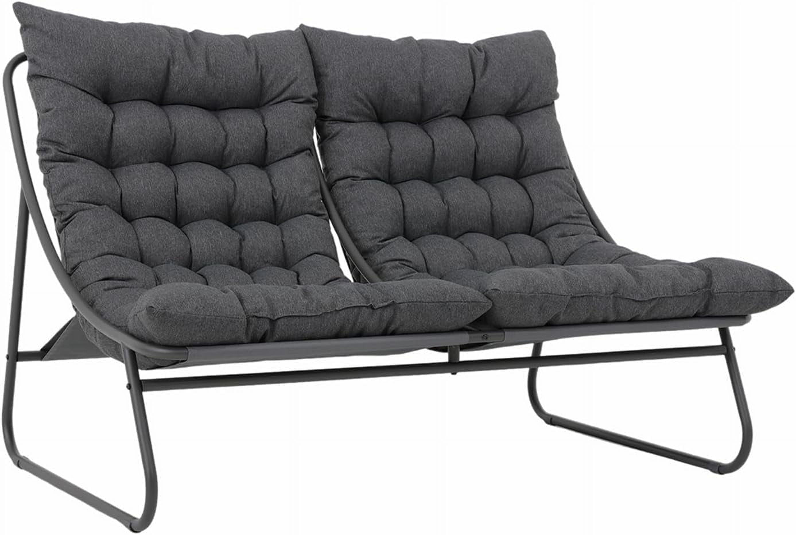 Olaterior Patio Loveseat, Outdoor Double Chair, Oversized Padded Comfy ...