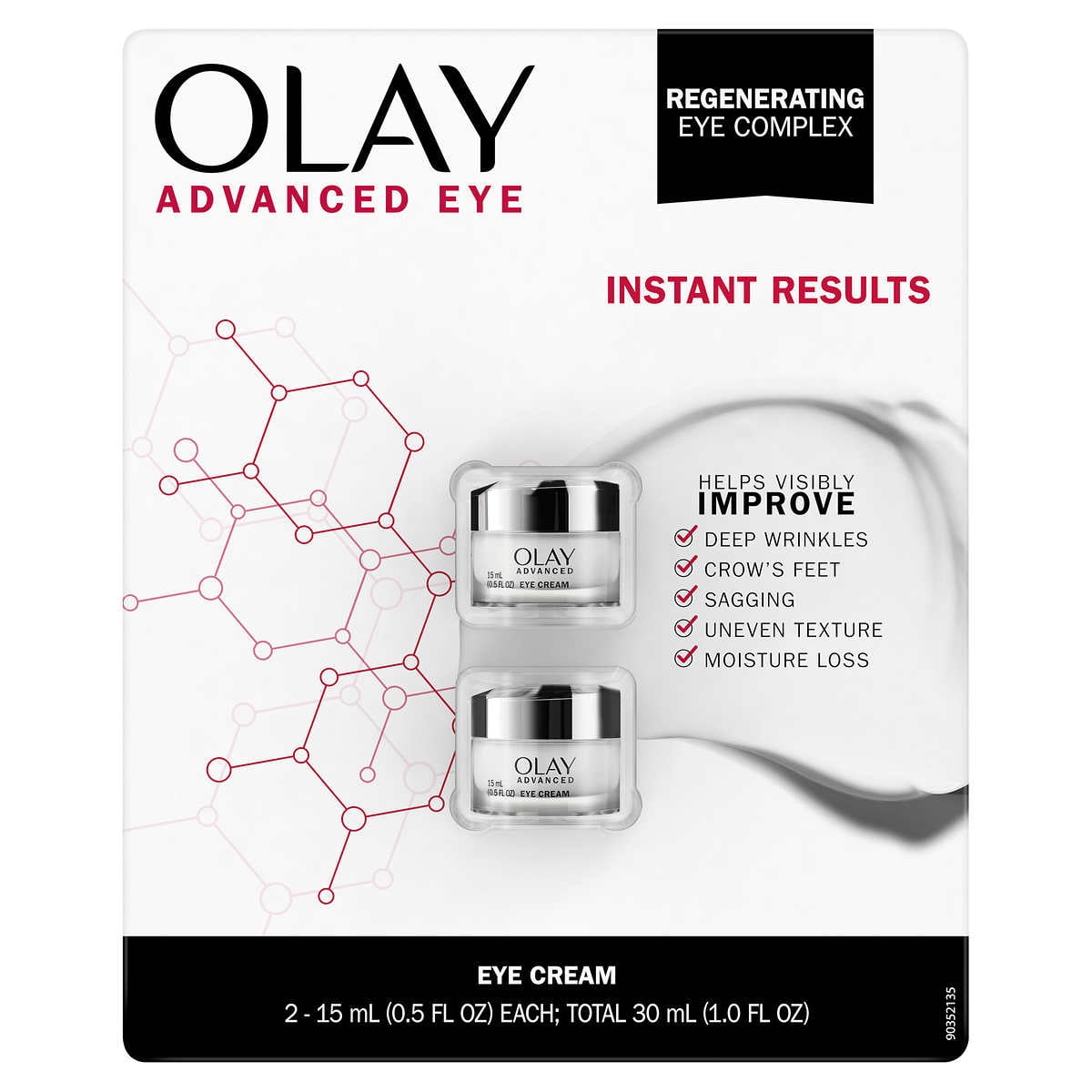 Olay Advanced Eye Cream, 0.5 Fluid Ounce (Pack of 2), Hydration and Elasticity - Walmart.com