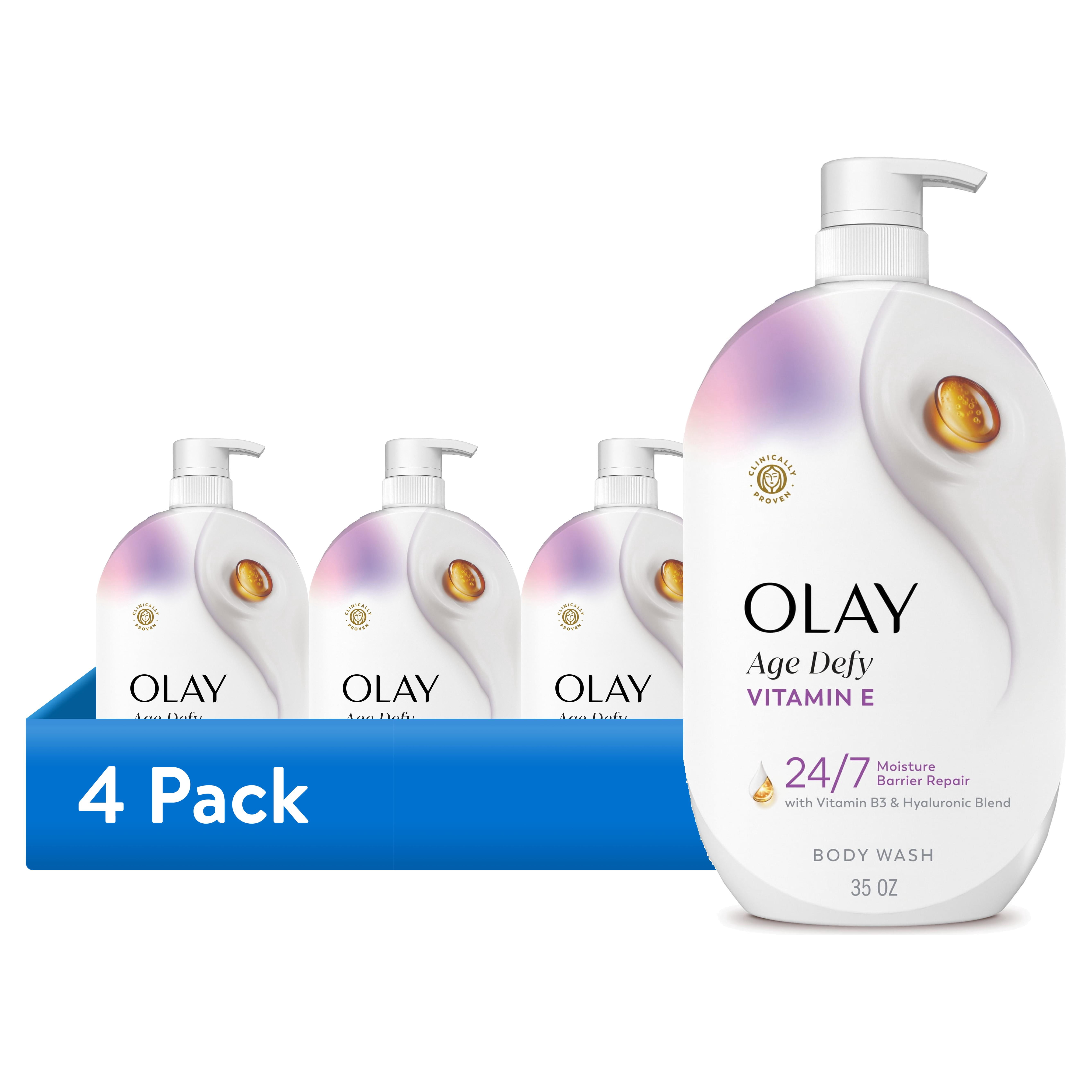 (4 pack) Olay Age Defy Body Wash, Ultra Moisture, Vitamin B3 ...