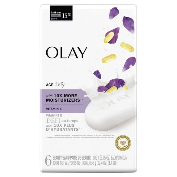 Olay Age Defying Bar Soap with Vitamin E and Vitamin B3 Complex Beauty ...