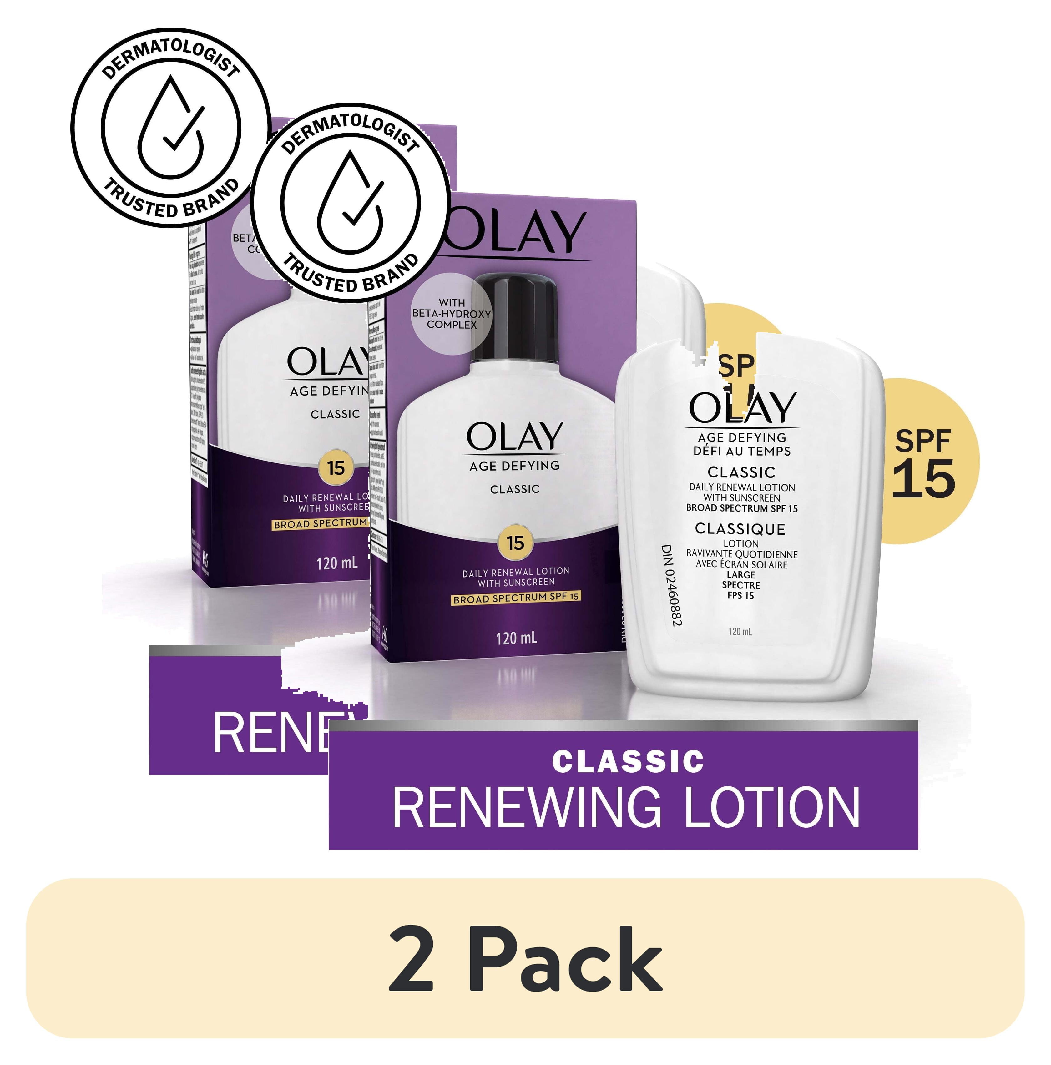 (2 pack) Olay Age Defying Classic Daily Renewal Lotion, Fights Fine ...