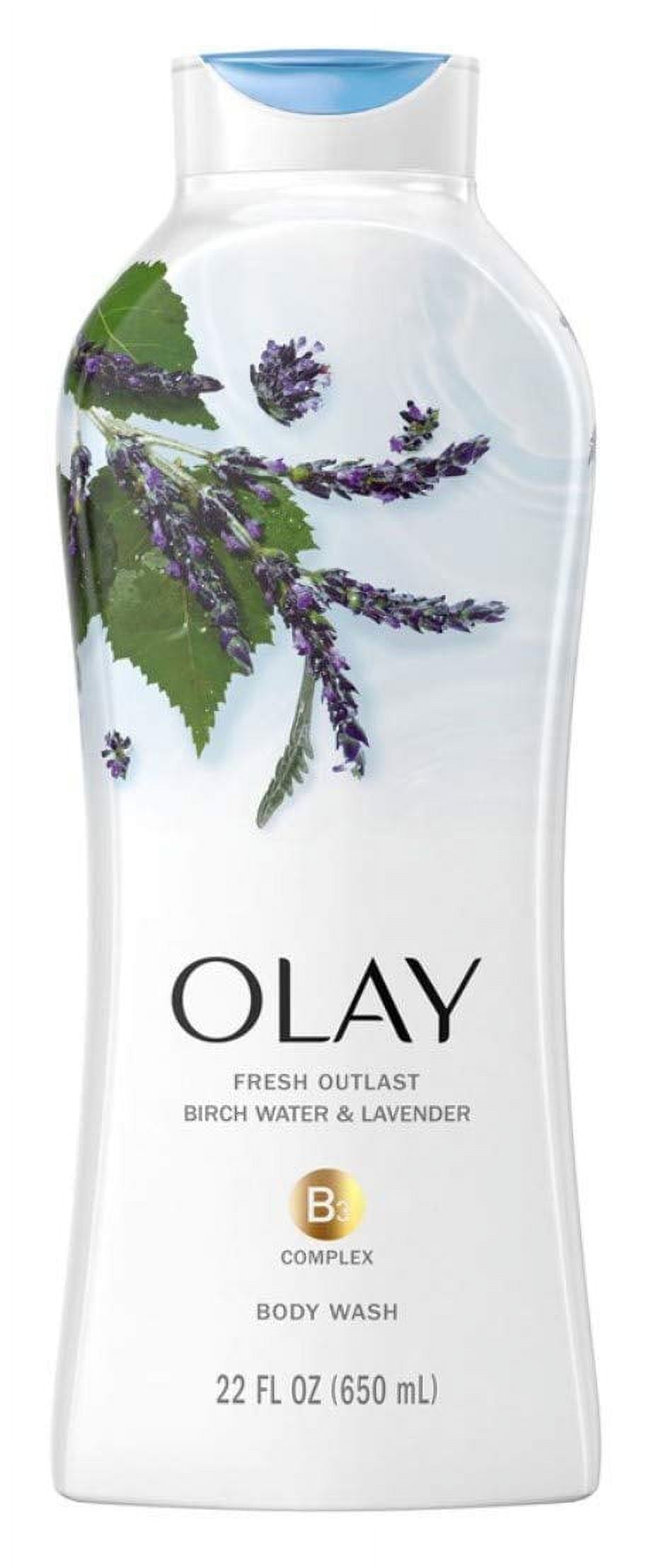 Olay Body Wash Fresh Purifying Birch Water & Lavender 22 Ounce (650Ml ...