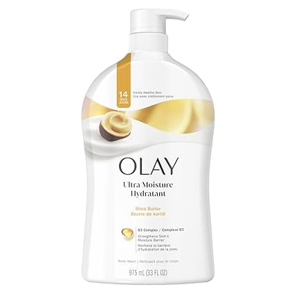Olay Body Wash for Women, Ultra Moisture, 24hr Moisturizing, Hydrating & Refreshing, B3 Vitamin ...