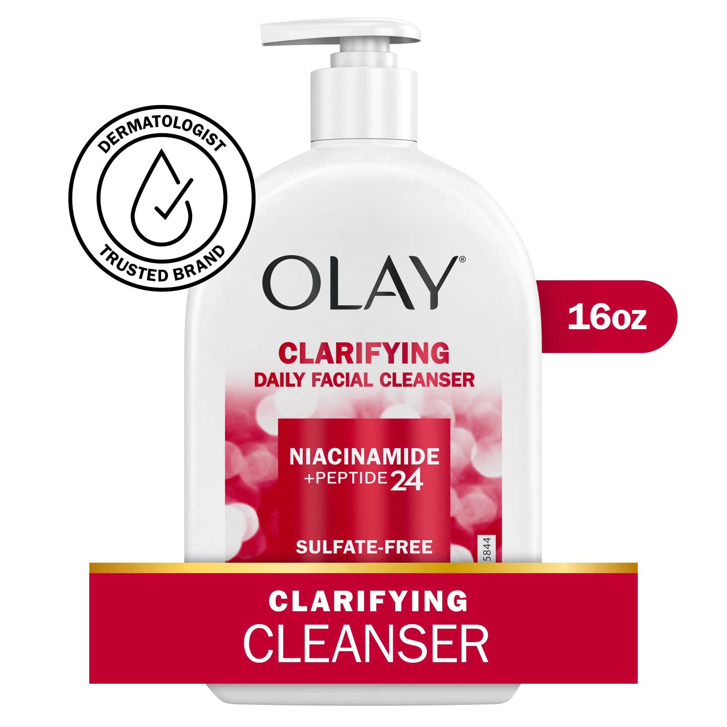 Olay Clarifying Face Wash, Facial Cleanser with Niacinamide, Fights ...
