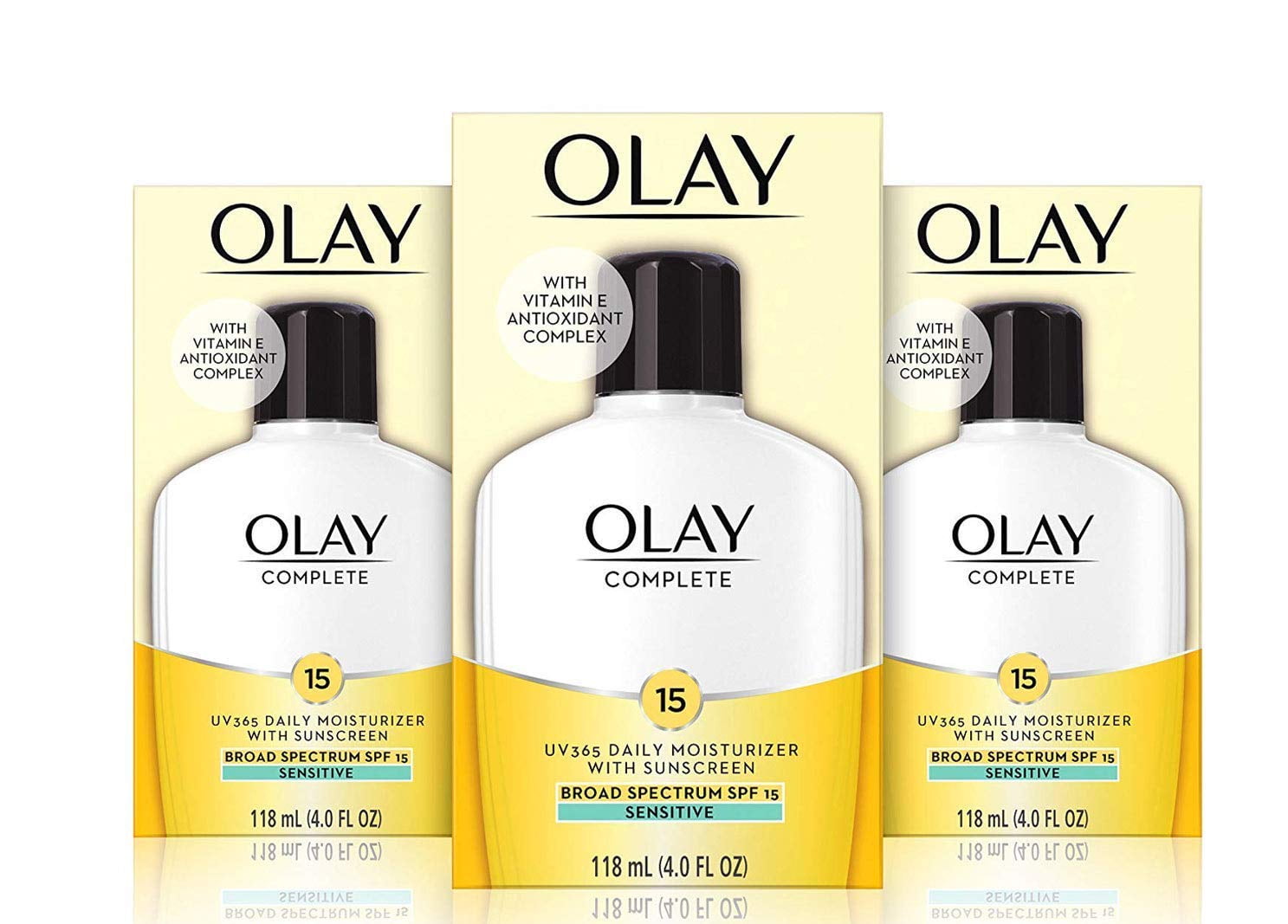Olay Complete Lotion Moisturizer With Sunscreen Spf 15 Sensitive, 4.0 ...