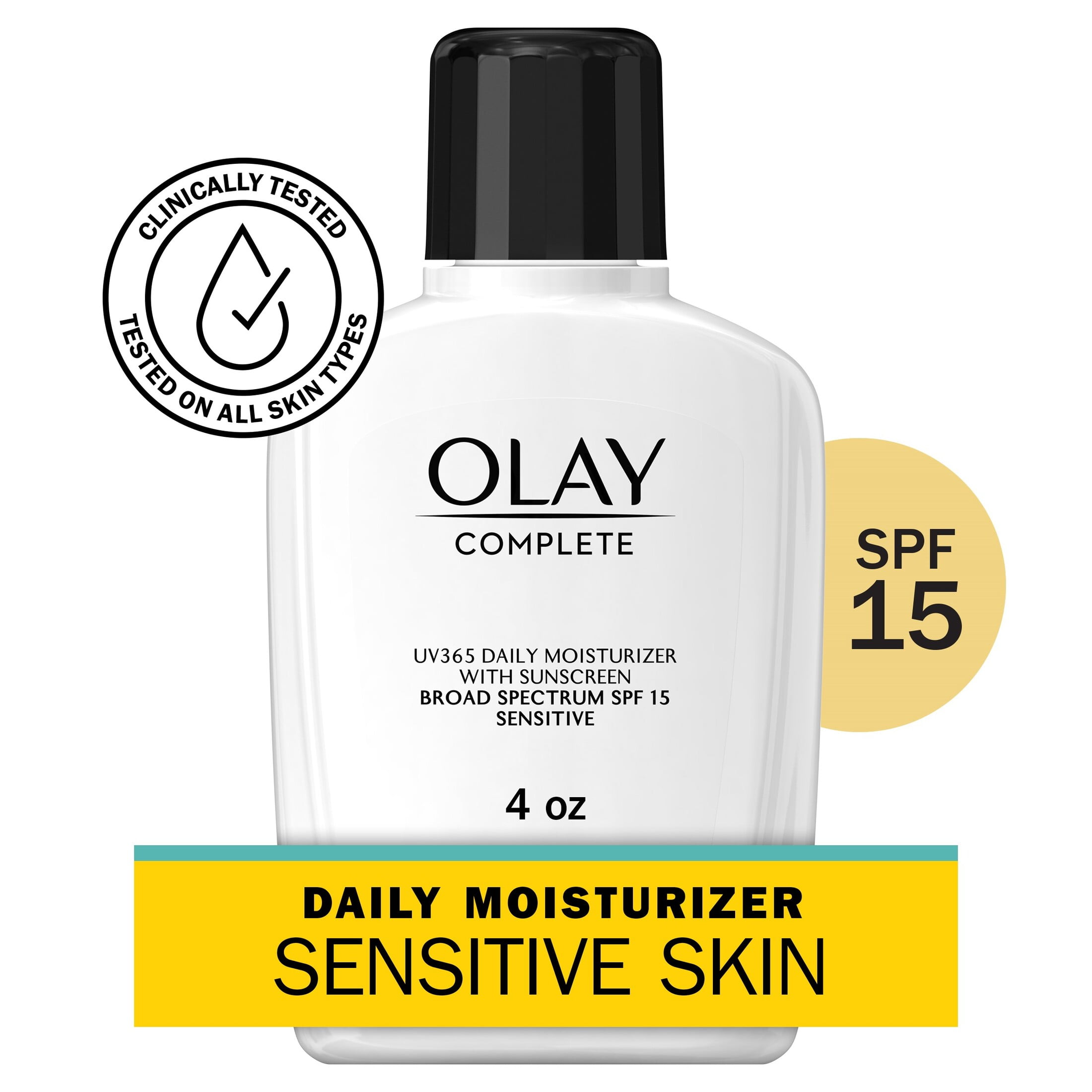 Olay Complete Daily Facial Sunscreen SPF 15, Oil and Fragrance-Free ...