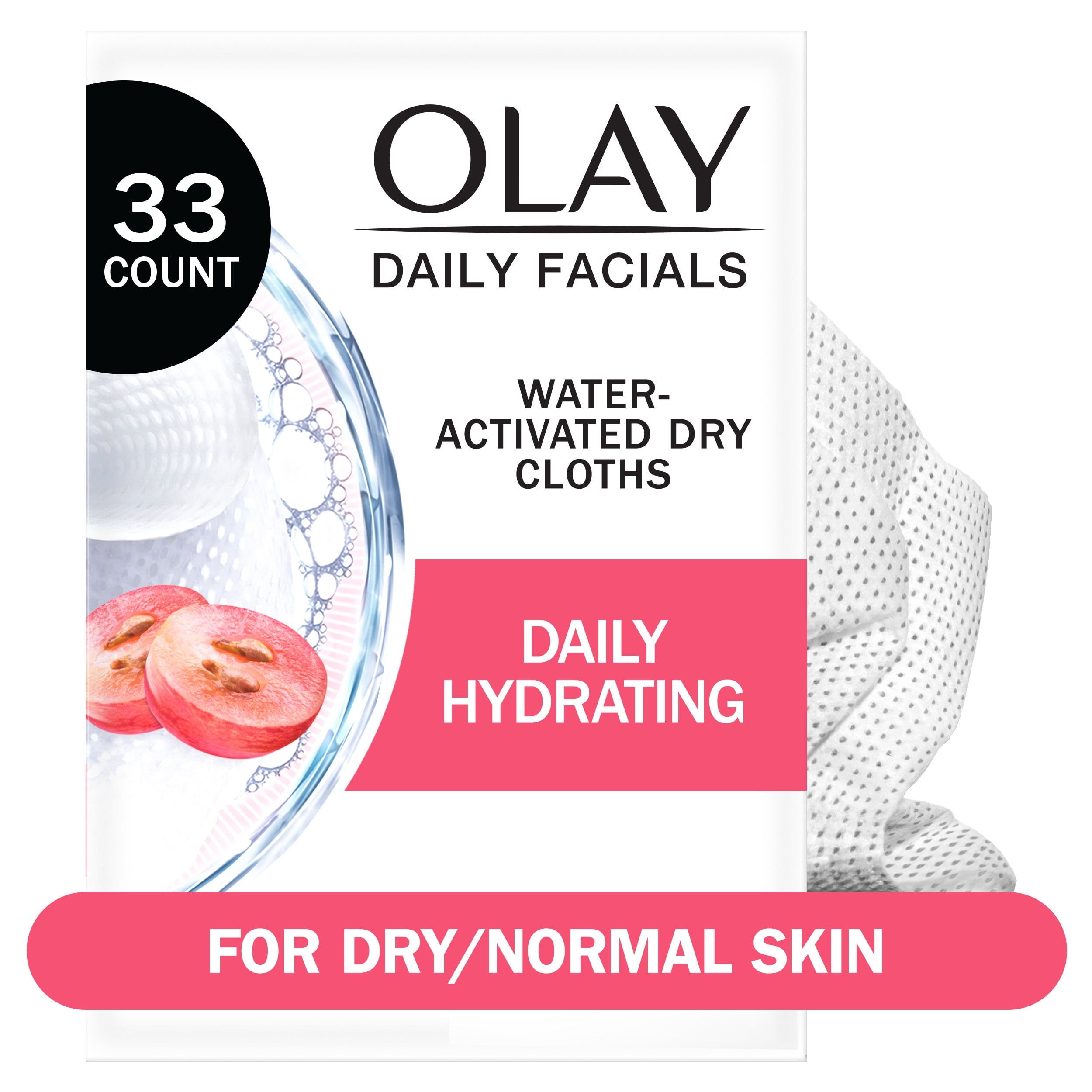 Olay Daily Facials Hydrating Cleanser, Dry Cleaning Water Activated ...