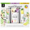 Olay Essential Botanicals Body Wash, 23.6 fl oz, Pack of 3, Various ...