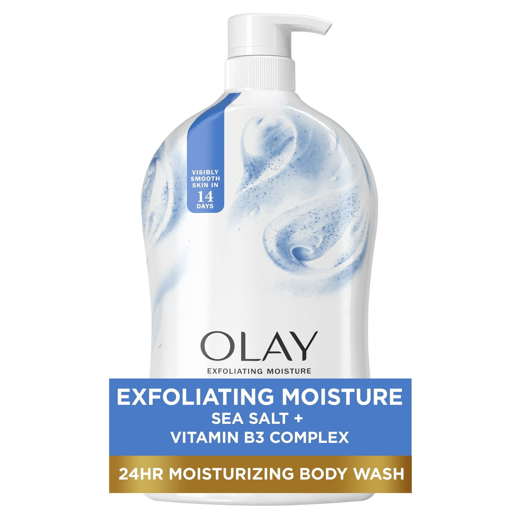 Olay Exfoliating Female Body Wash with Sea Salts, 33 fl oz (2 Pack ...